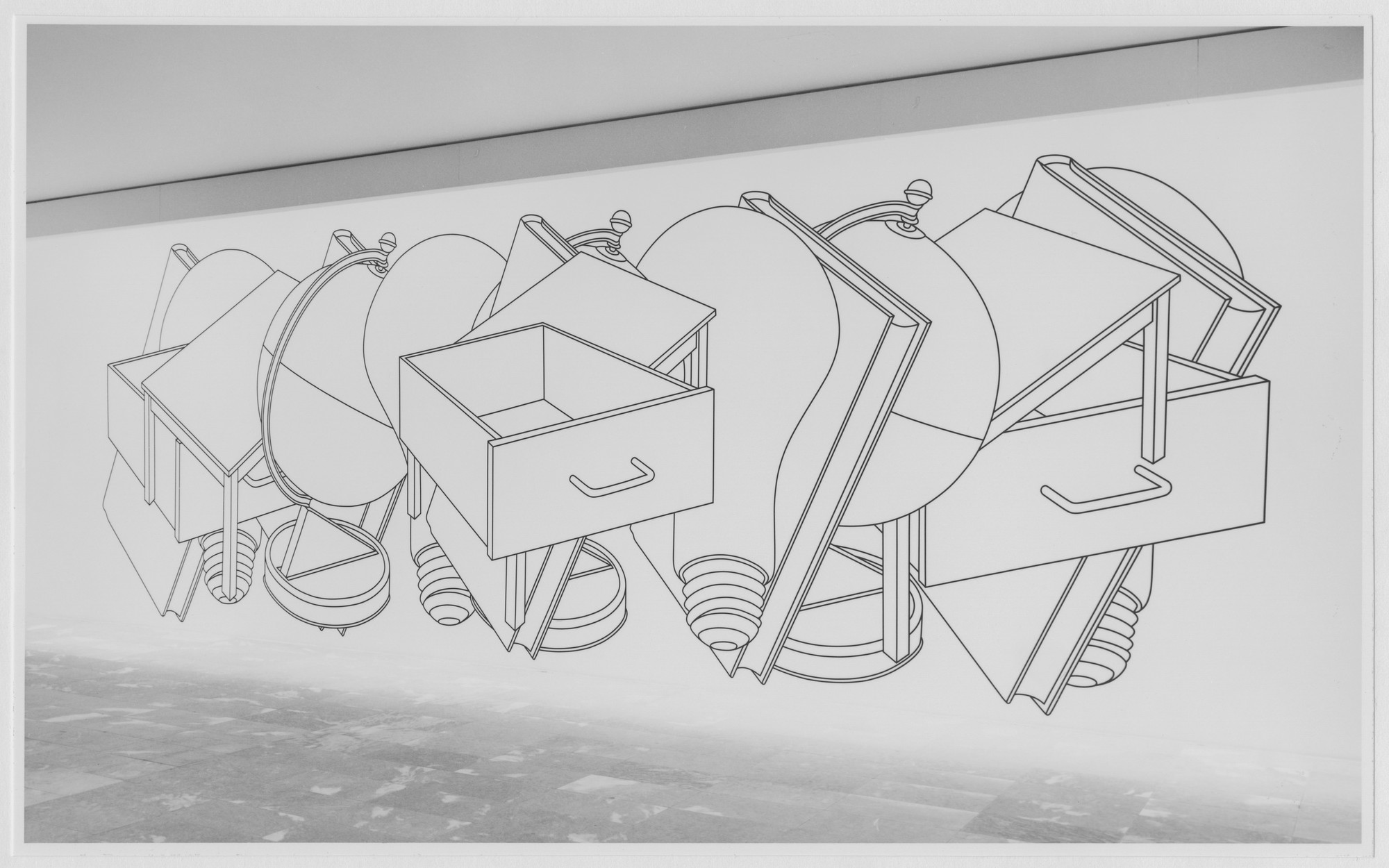 Installation view of the exhibition "Projects 27: Michael Craig-Martin ...