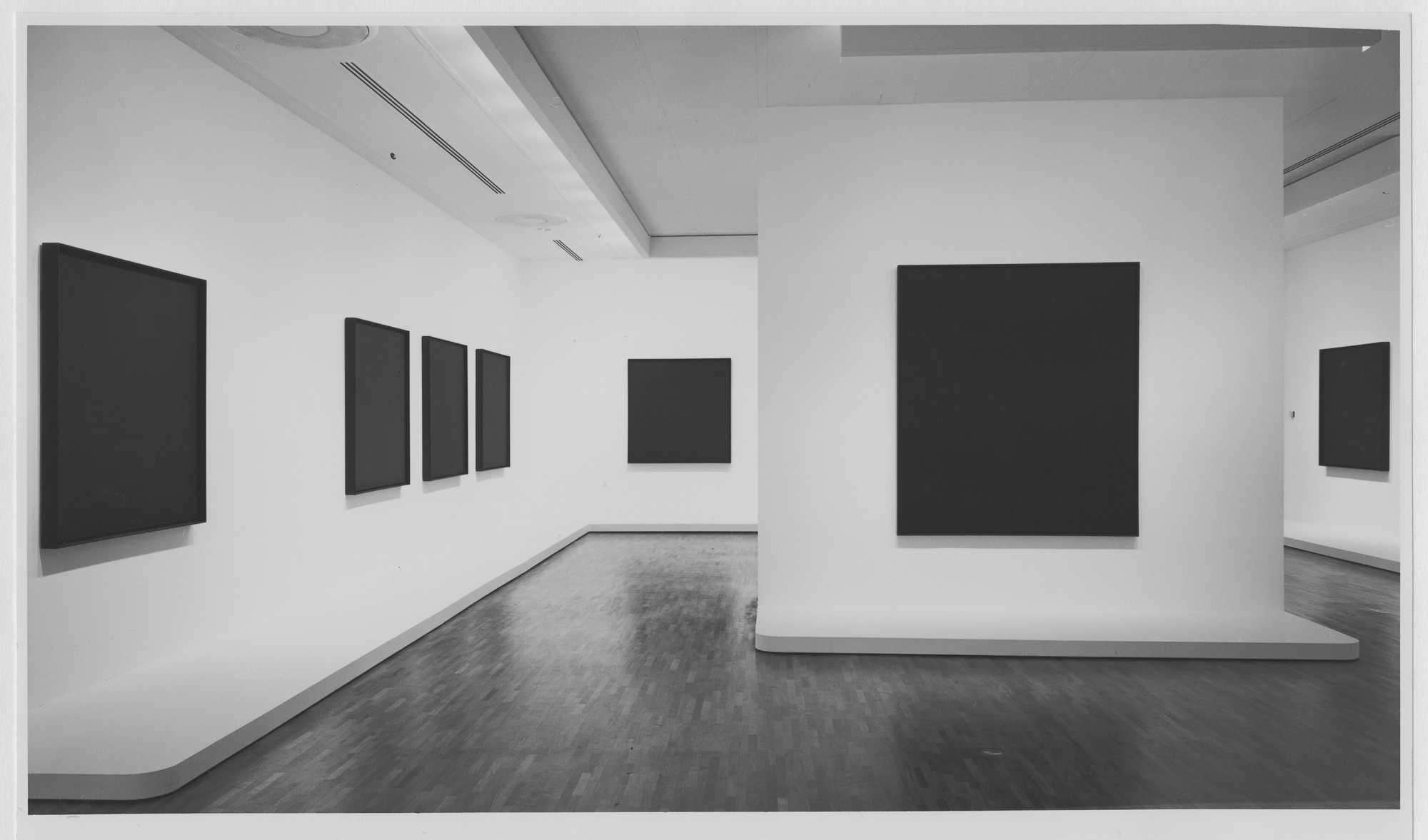 Installation view of the exhibition "Ad Reinhardt" | MoMA