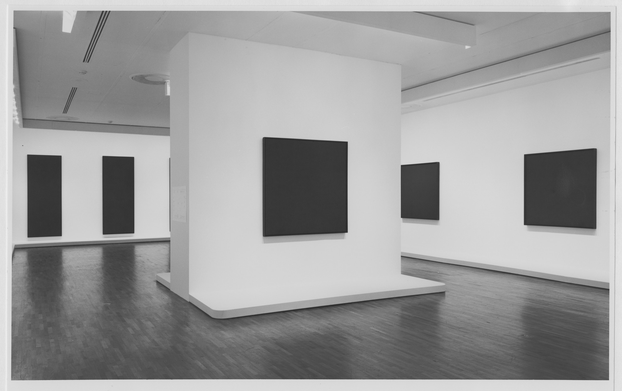 Installation view of the exhibition "Ad Reinhardt" | MoMA