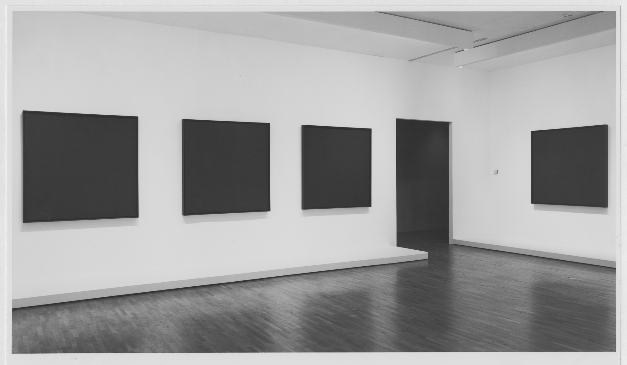Installation view of the exhibition "Ad Reinhardt" | MoMA