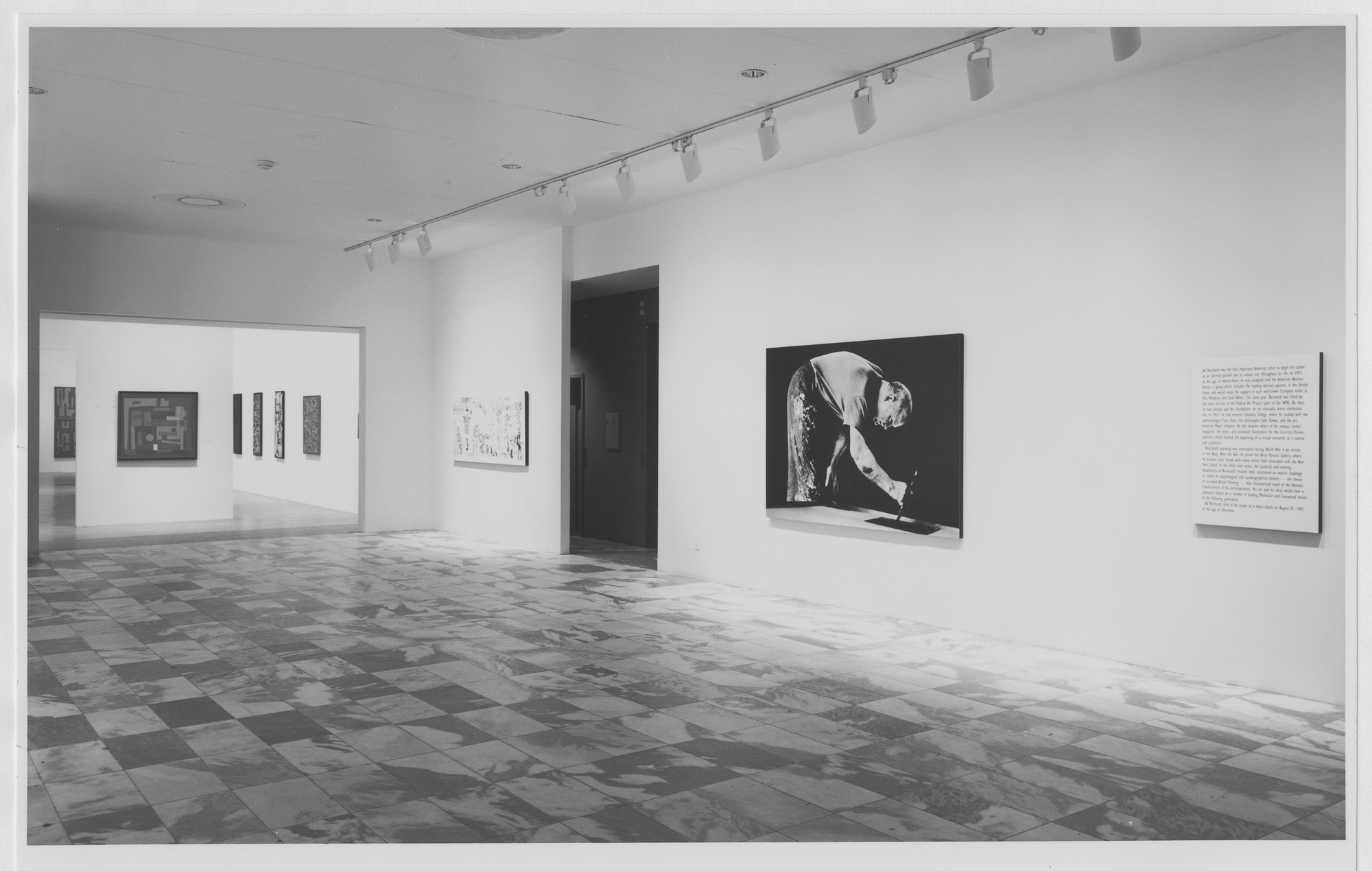 Installation view of the exhibition "Ad Reinhardt" | MoMA