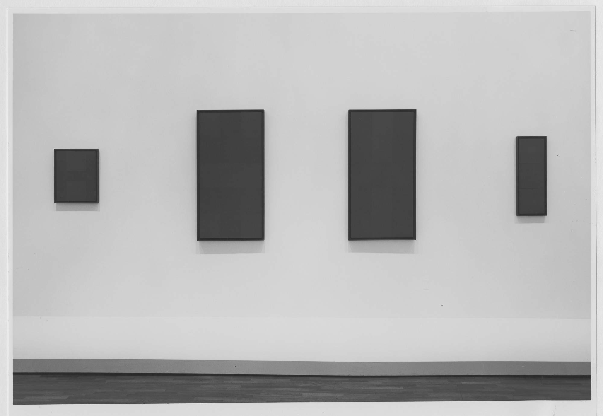 Installation view of the exhibition "Ad Reinhardt" | MoMA