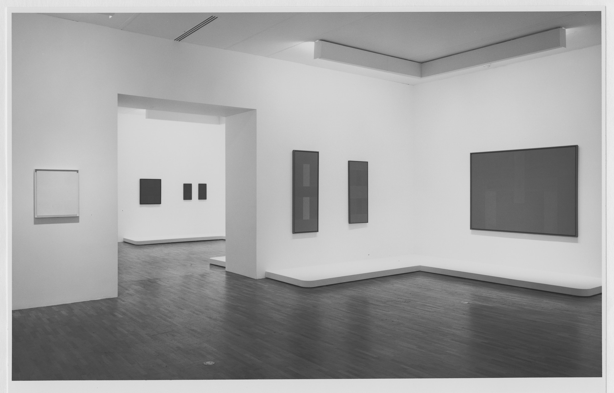 Installation view of the exhibition "Ad Reinhardt" | MoMA