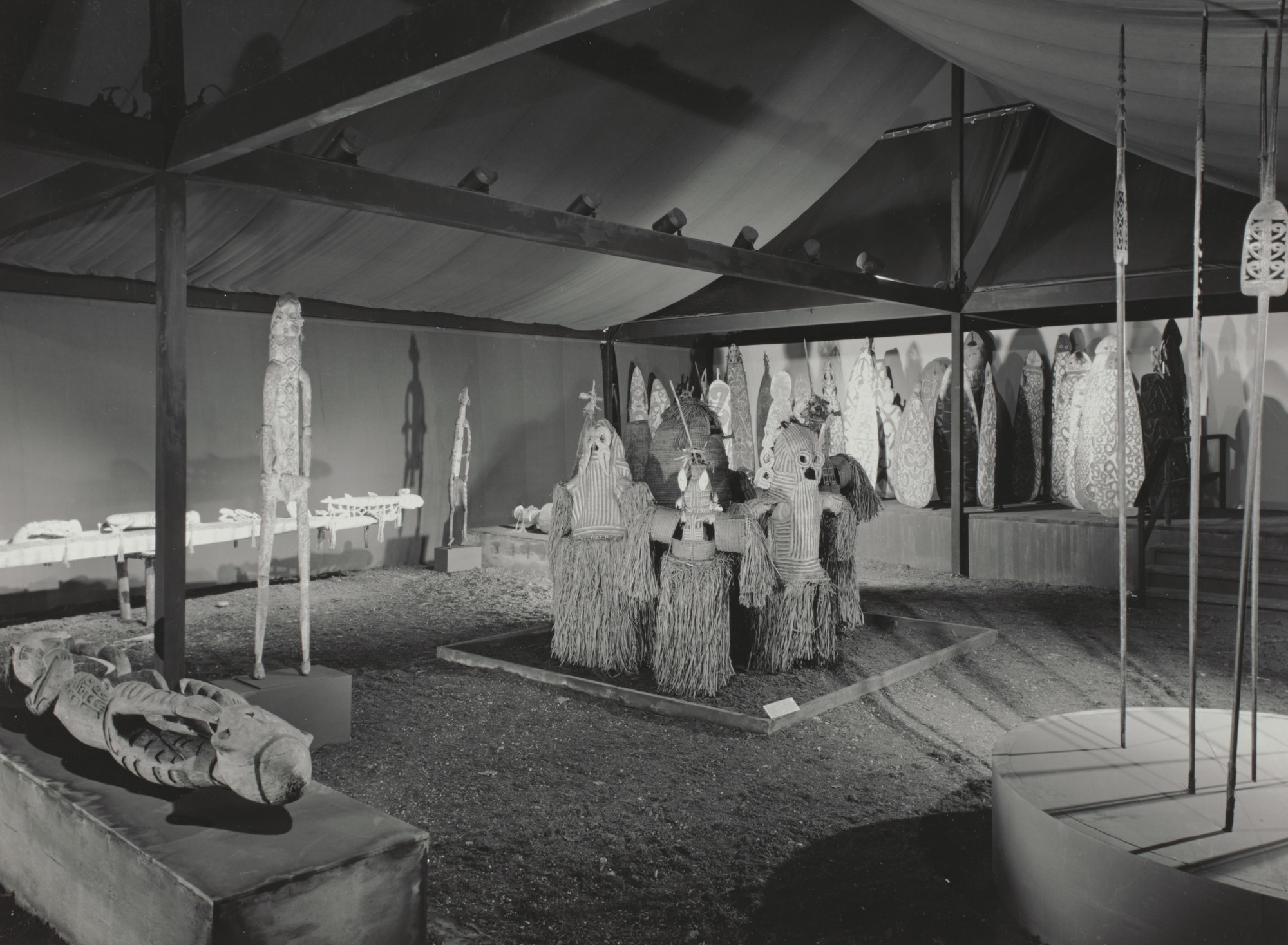 Installation view of the exhibition "Art of the Asmat - The Collection ...