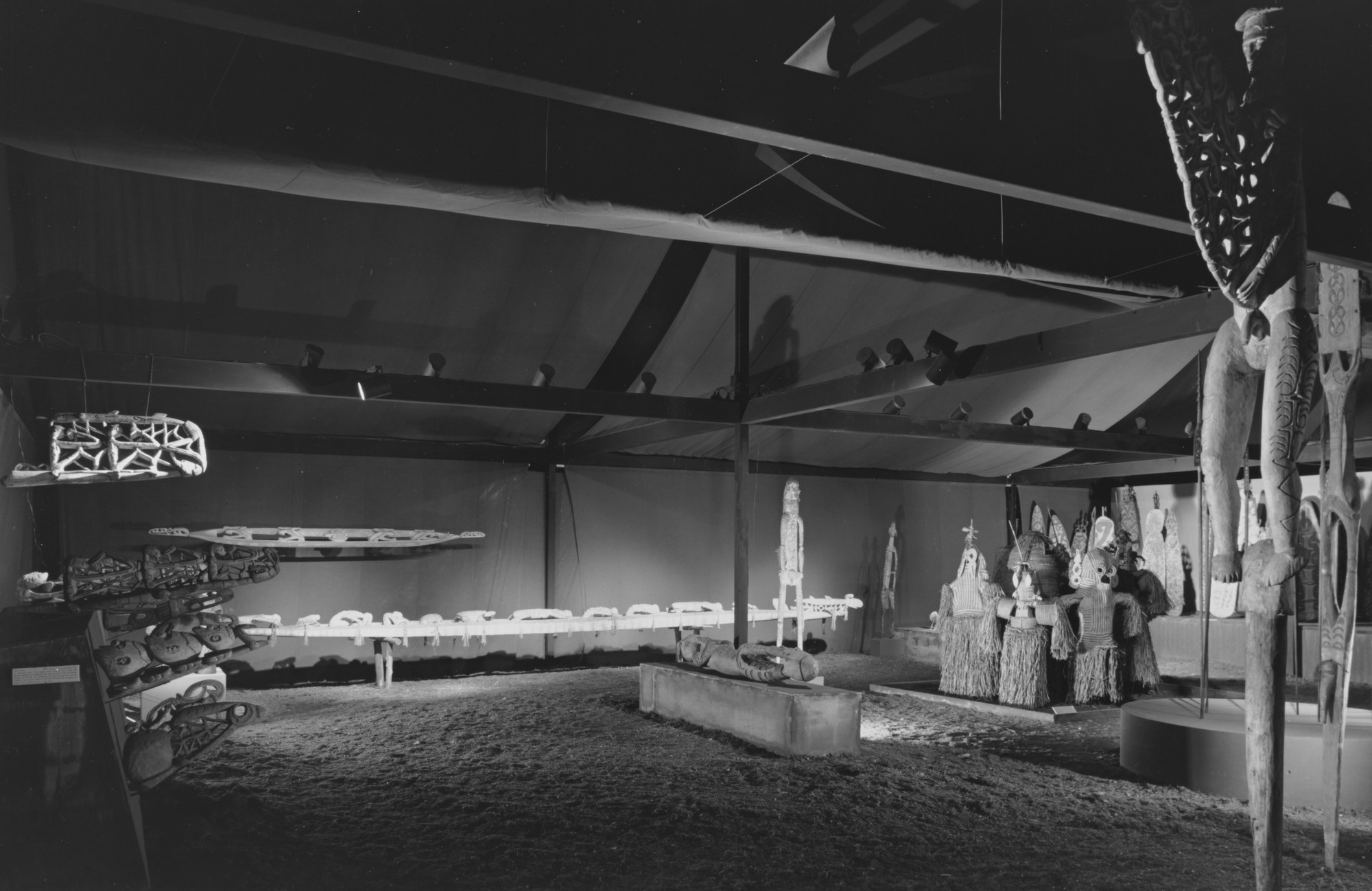 Installation view of the exhibition "Art of the Asmat - The Collection ...