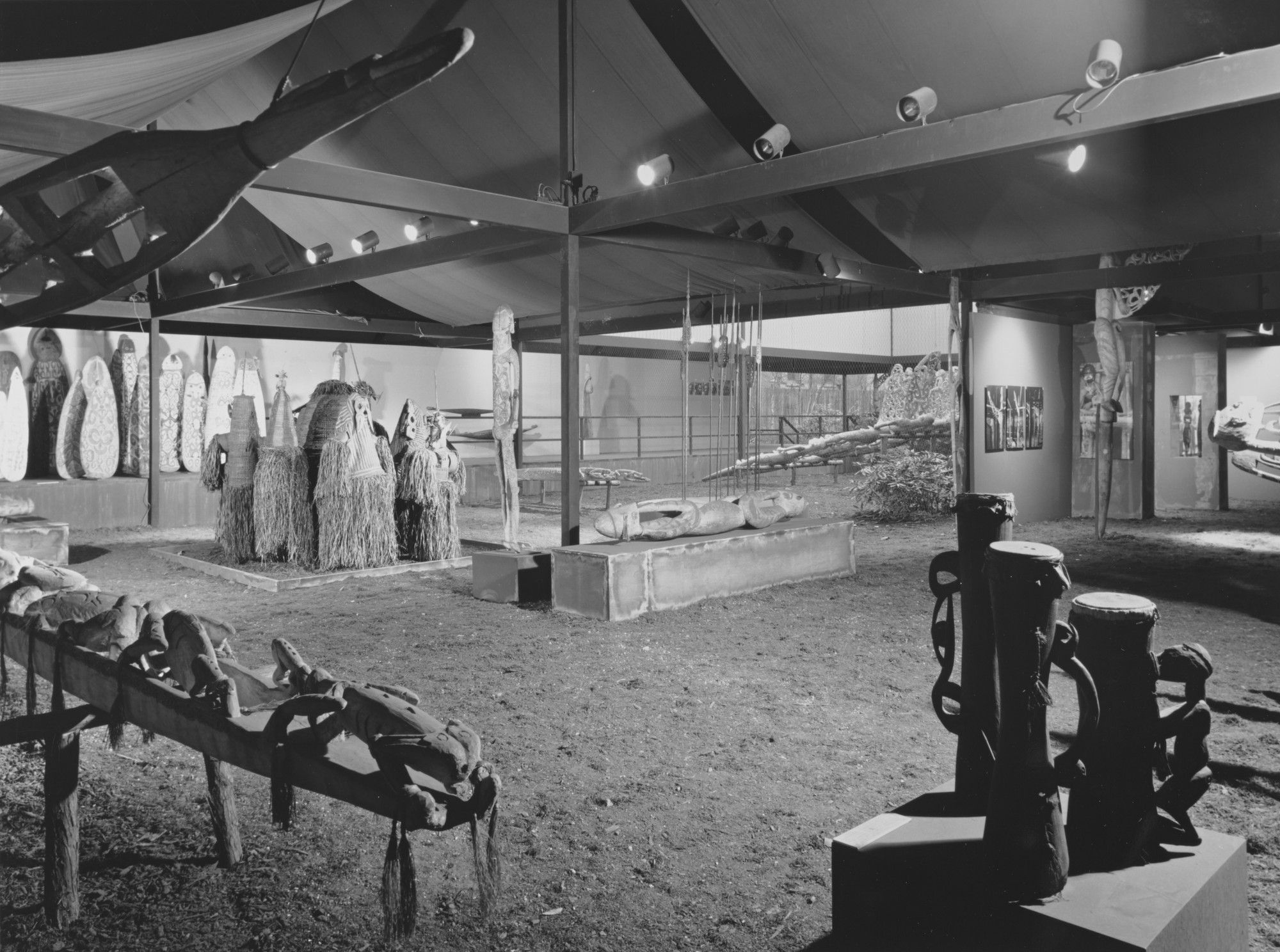 Installation view of the exhibition "Art of the Asmat - The Collection ...