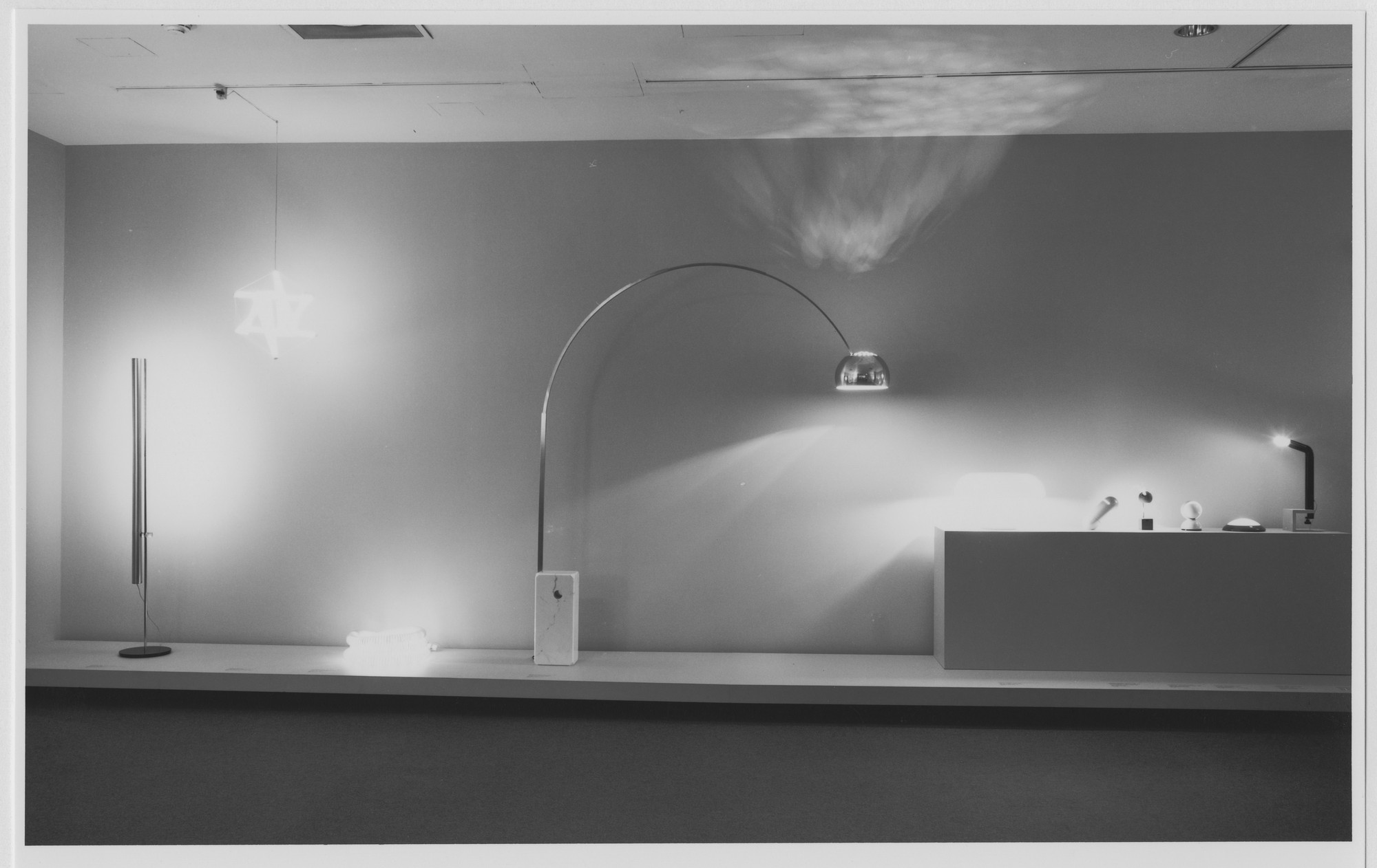Installation view of the exhibition "Lighting from the Sixties and ...