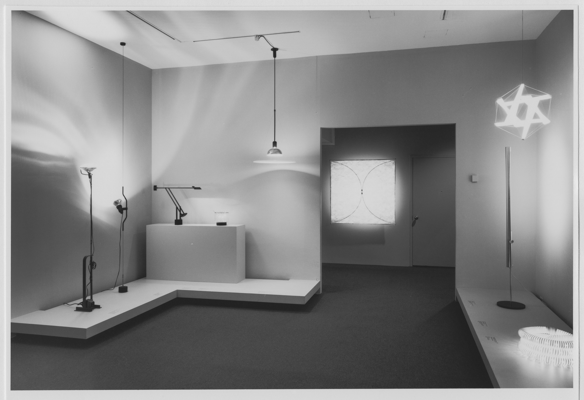 Installation view of the exhibition "Lighting from the Sixties and ...