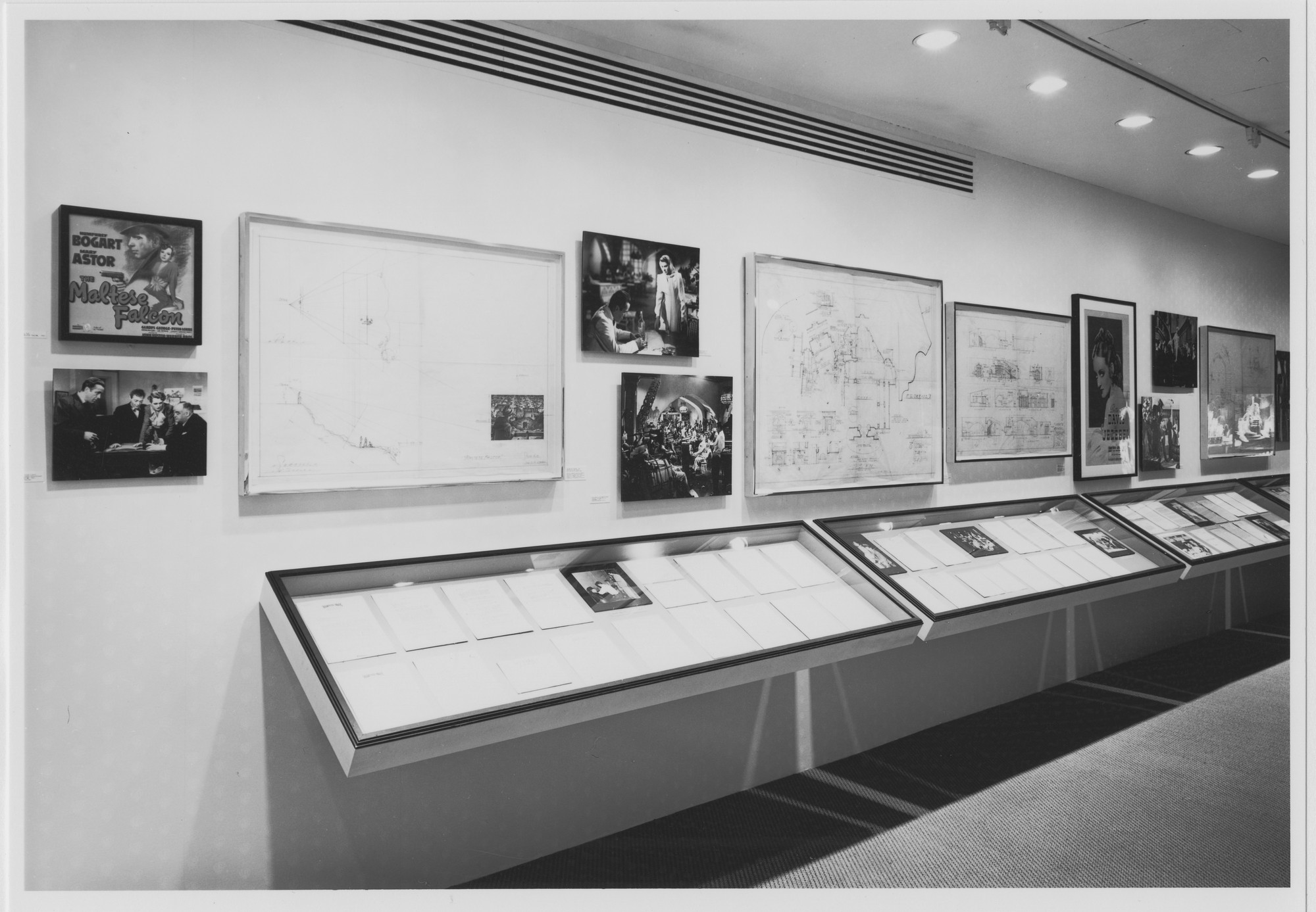 Installation view of the exhibition "Warner Brothers: Behind the Shield ...