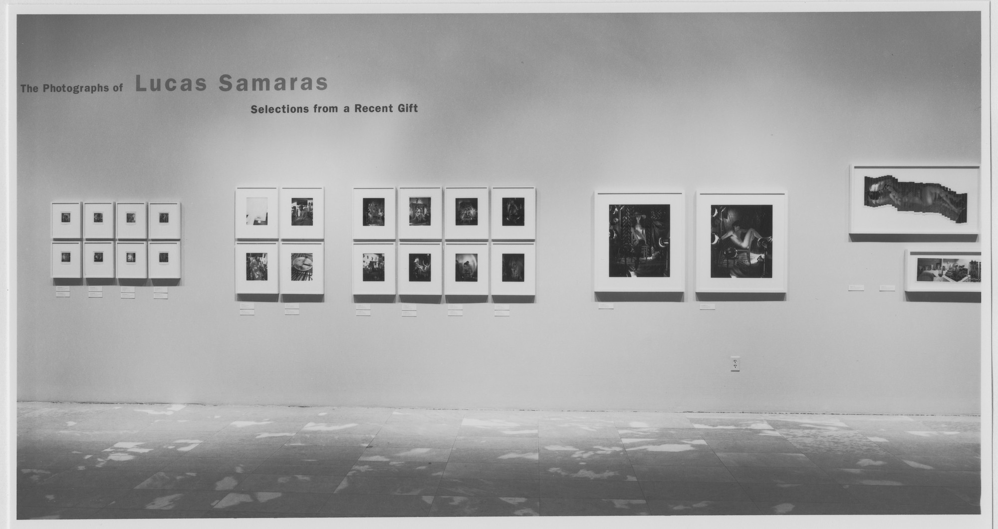 Installation view of the exhibition "The Photographs of Lucas Samaras ...