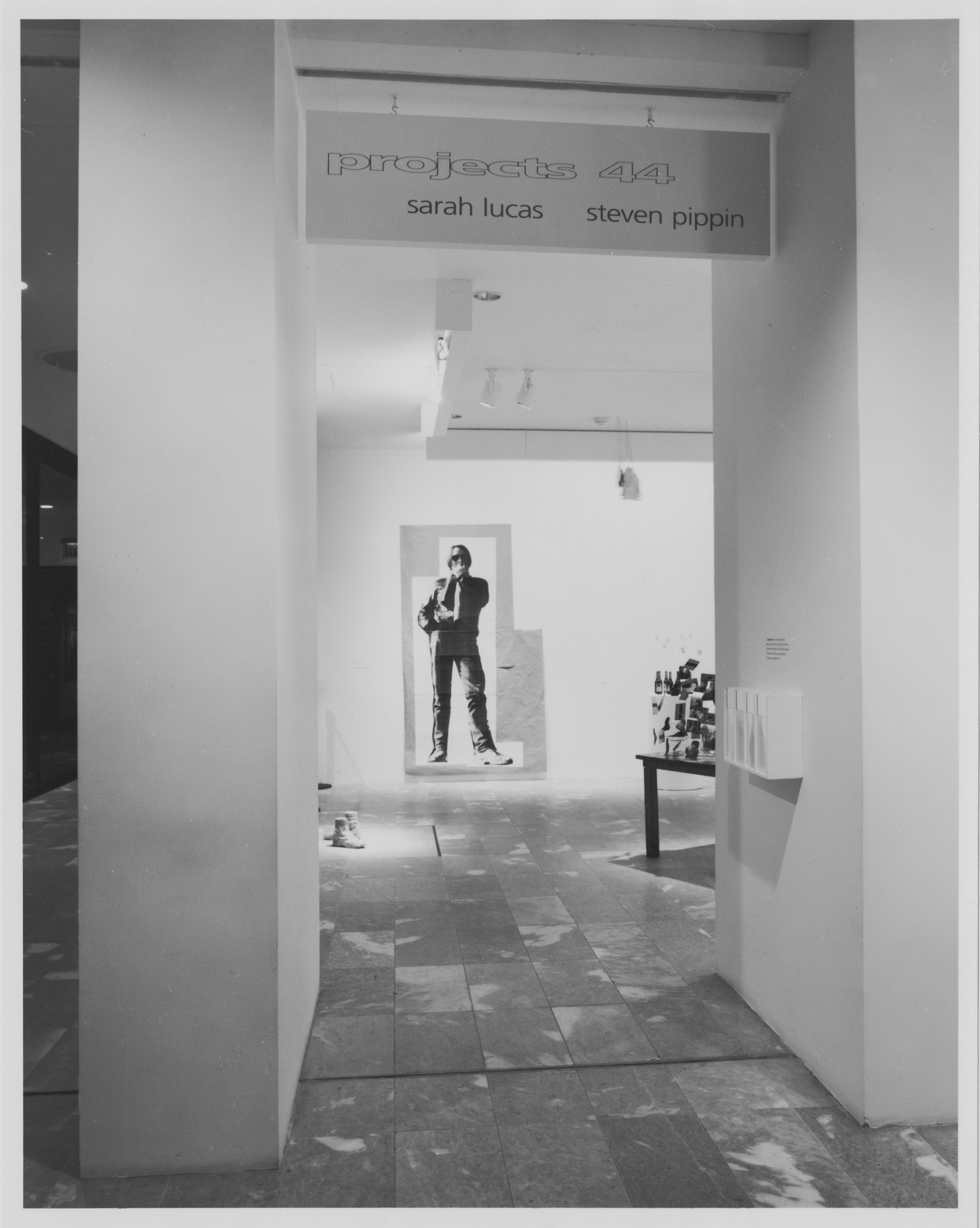 Installation view of the exhibition "Projects 44: Sarah Lucas/Steven ...