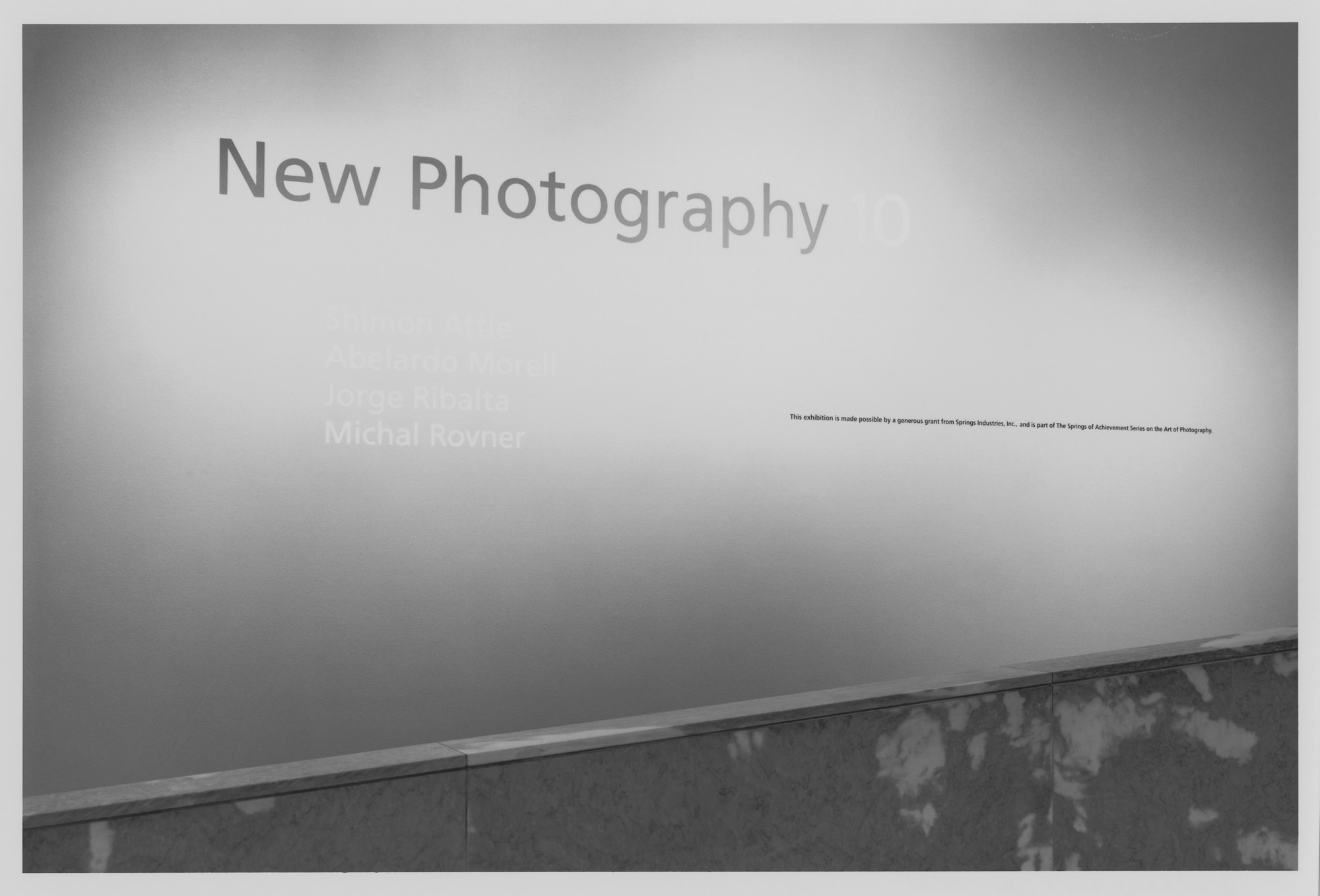 Installation view of the exhibition "New Photography 10: Shimon Attie ...