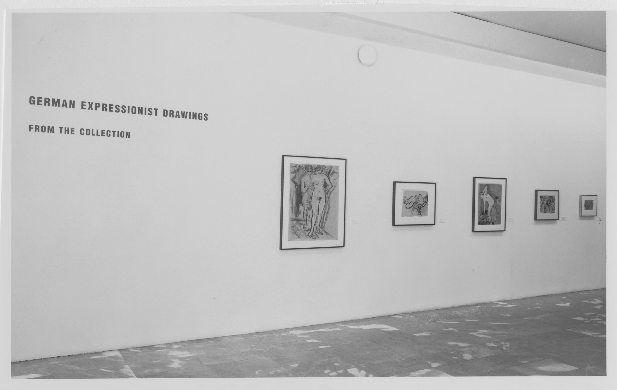 Installation view of the exhibition "German Expressionist Drawings" | MoMA