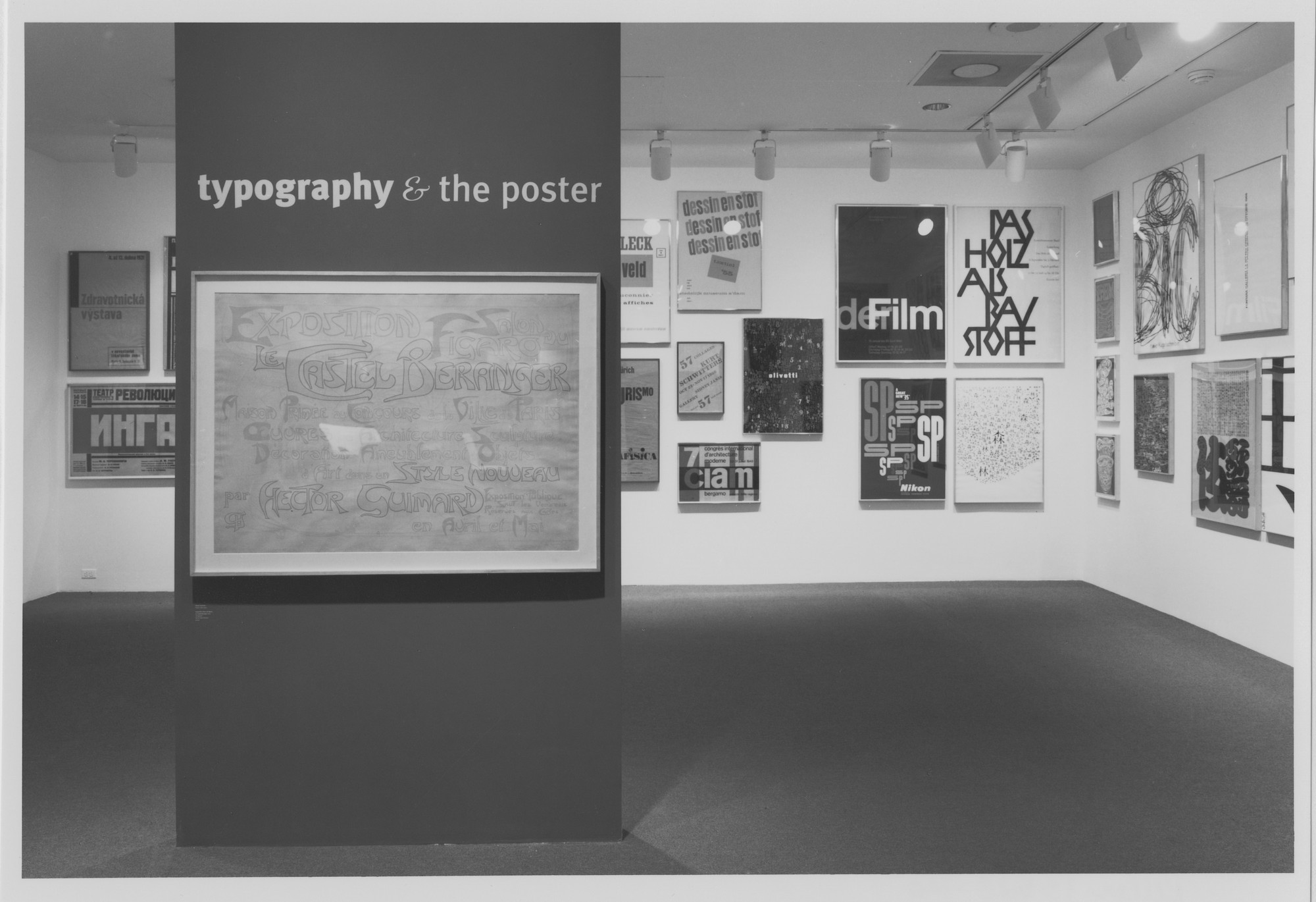 Installation view of the exhibition "Typography and the Poster" | MoMA