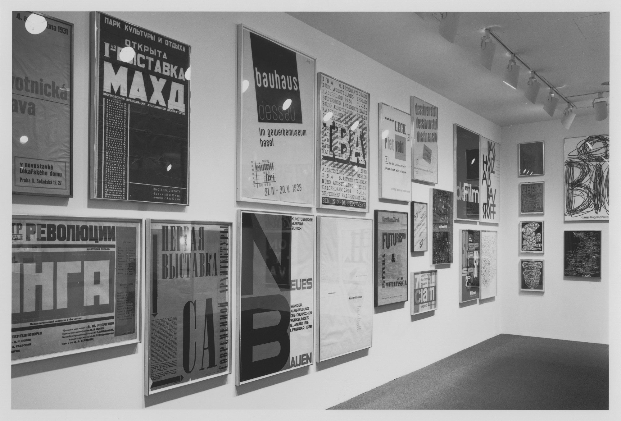 Installation view of the exhibition "Typography and the Poster" | MoMA