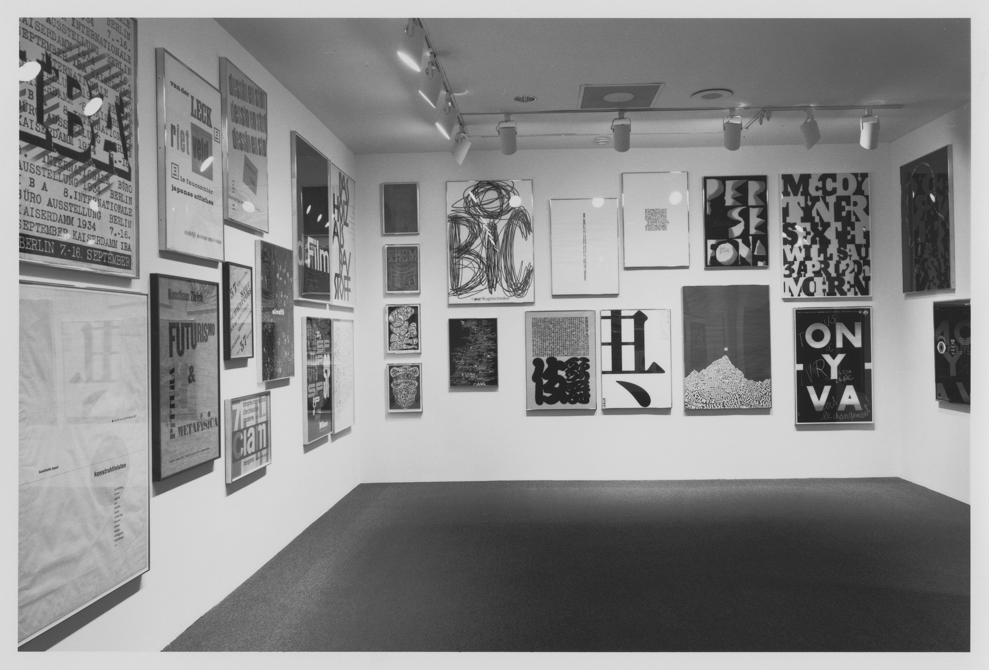 Installation view of the exhibition "Typography and the Poster" | MoMA