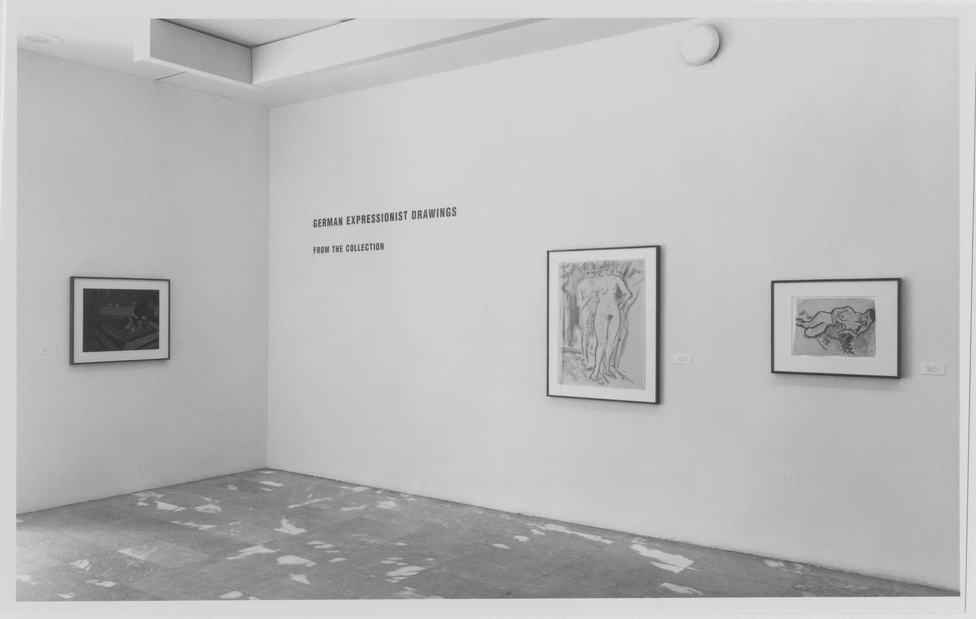Installation view of the exhibition "German Expressionist Drawings" | MoMA