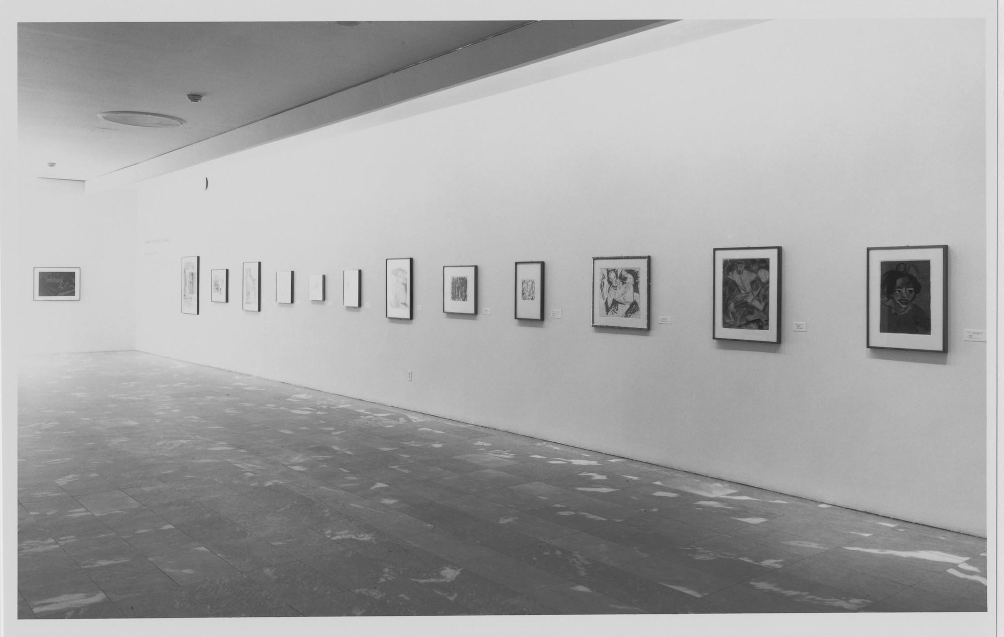 Installation view of the exhibition "German Expressionist Drawings" | MoMA