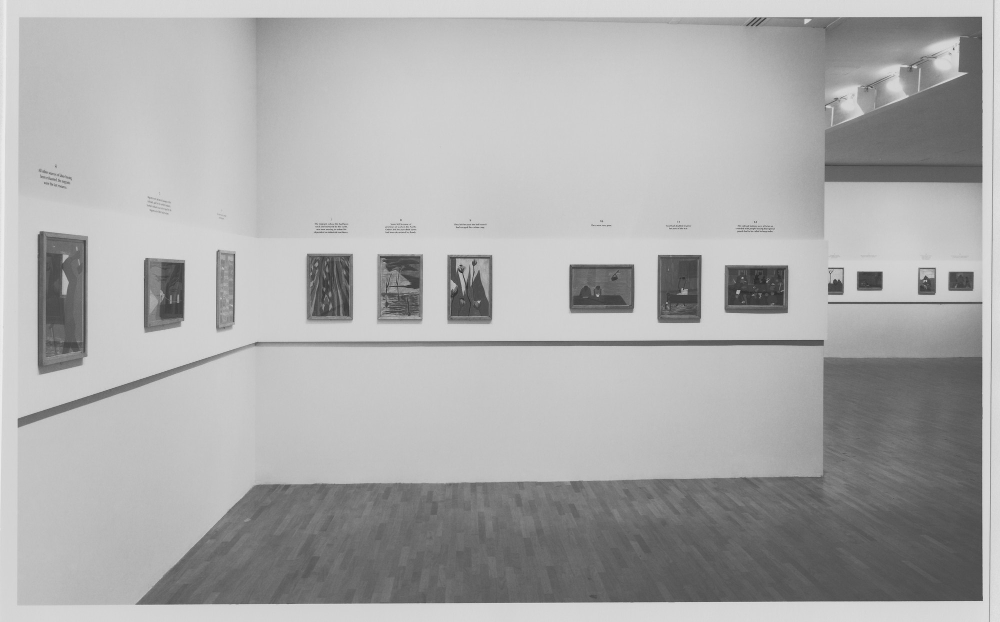 Installation view of the exhibition "Jacob Lawrence: The Migration ...