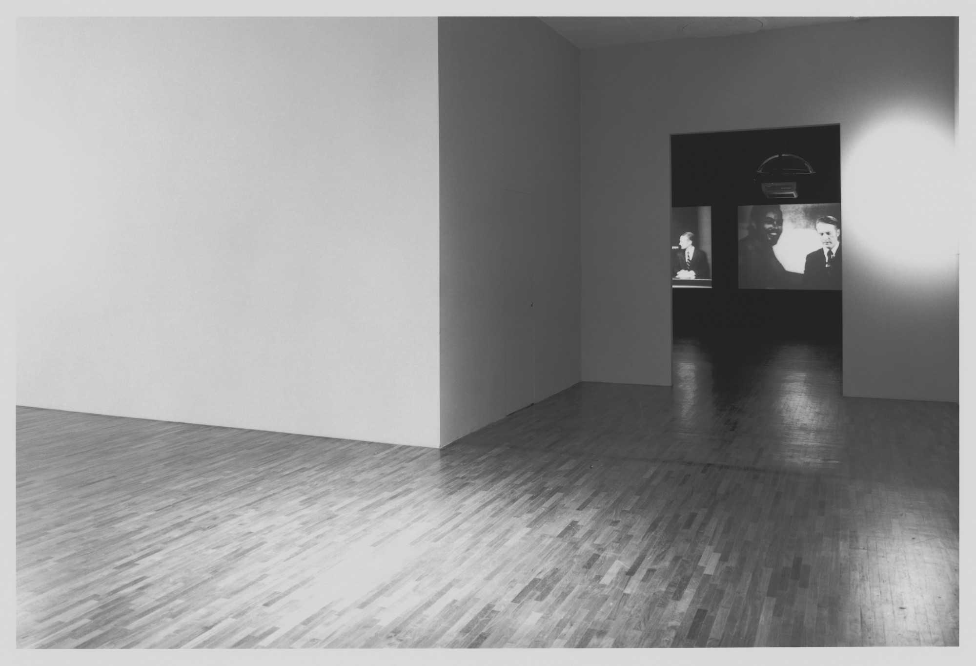 Installation view of the exhibition "Video Spaces: Eight Installations ...