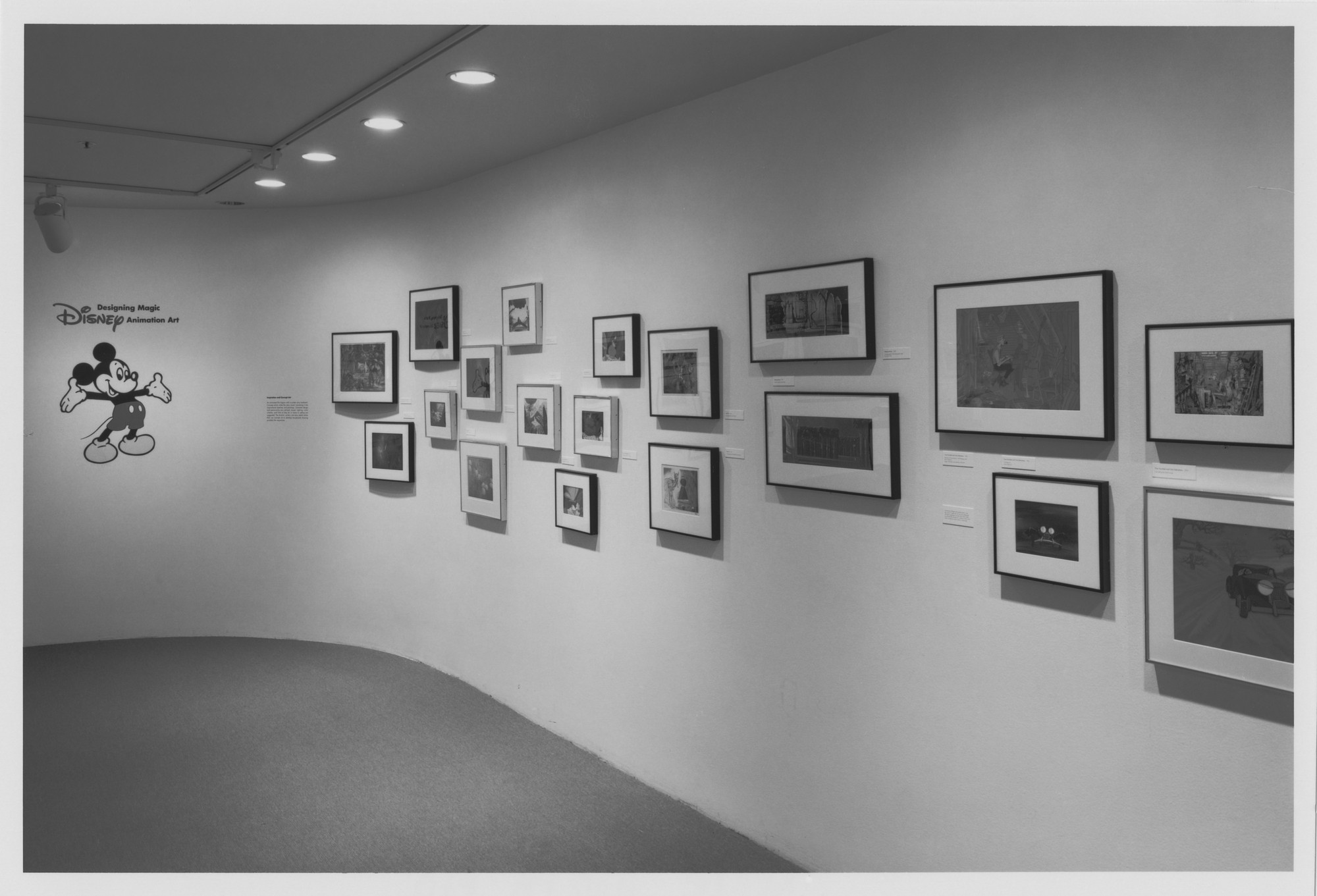 Installation view of the exhibition "Designing Magic: Disney Animation ...
