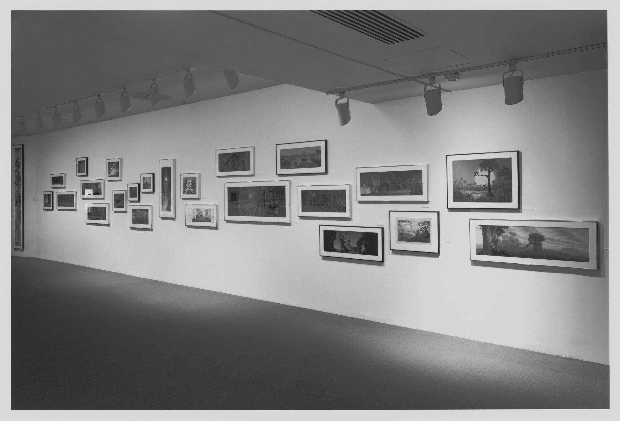 Installation view of the exhibition "Designing Magic: Disney Animation ...