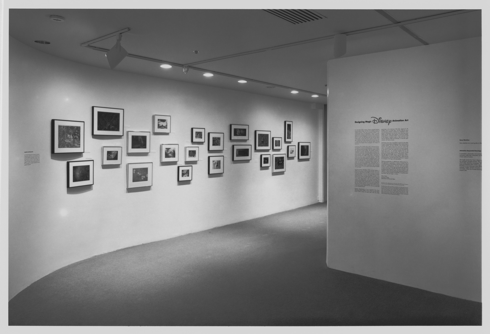 Installation view of the exhibition "Designing Magic: Disney Animation ...