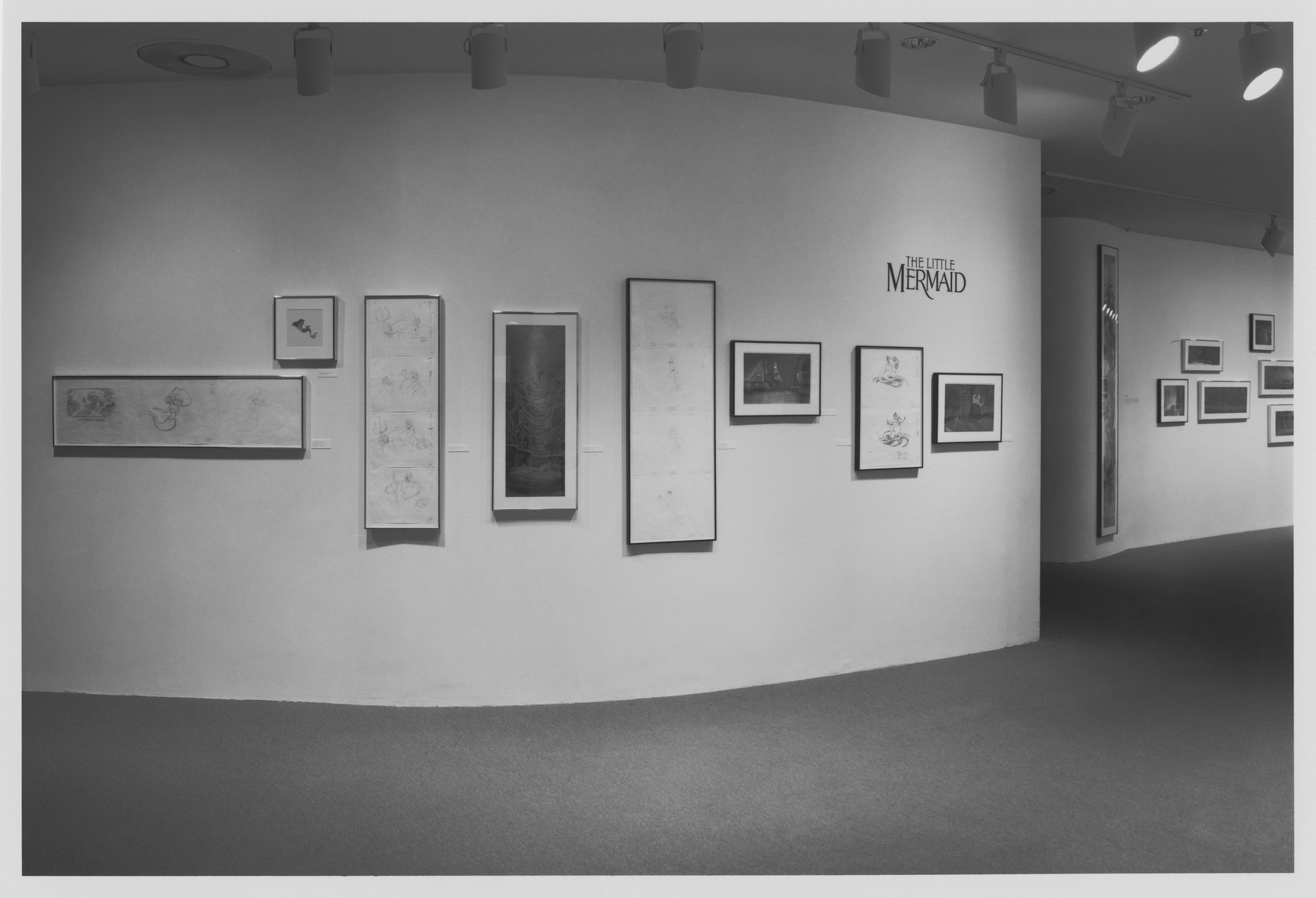Installation view of the exhibition "Designing Magic: Disney Animation ...
