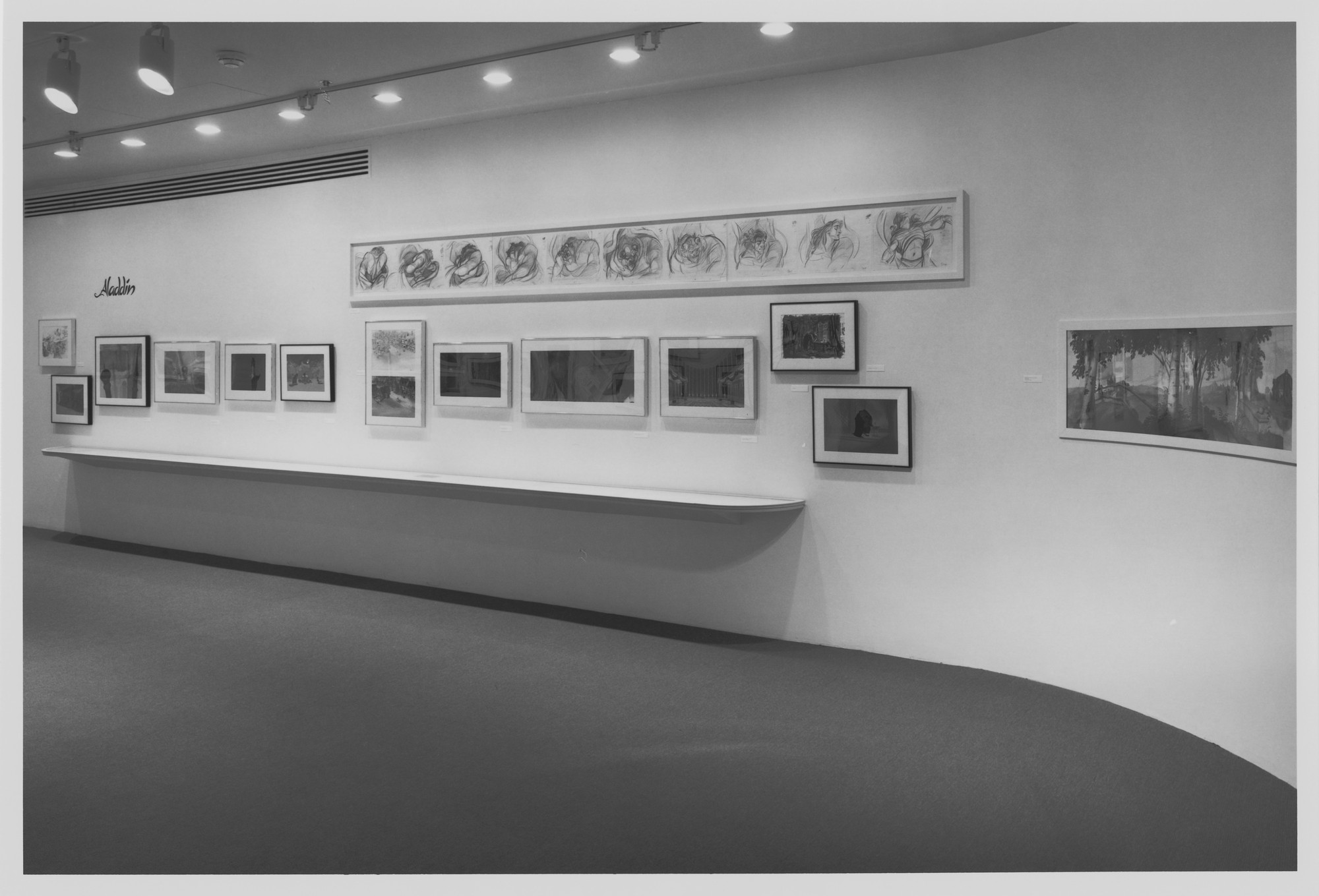 Installation view of the exhibition "Designing Magic: Disney Animation ...