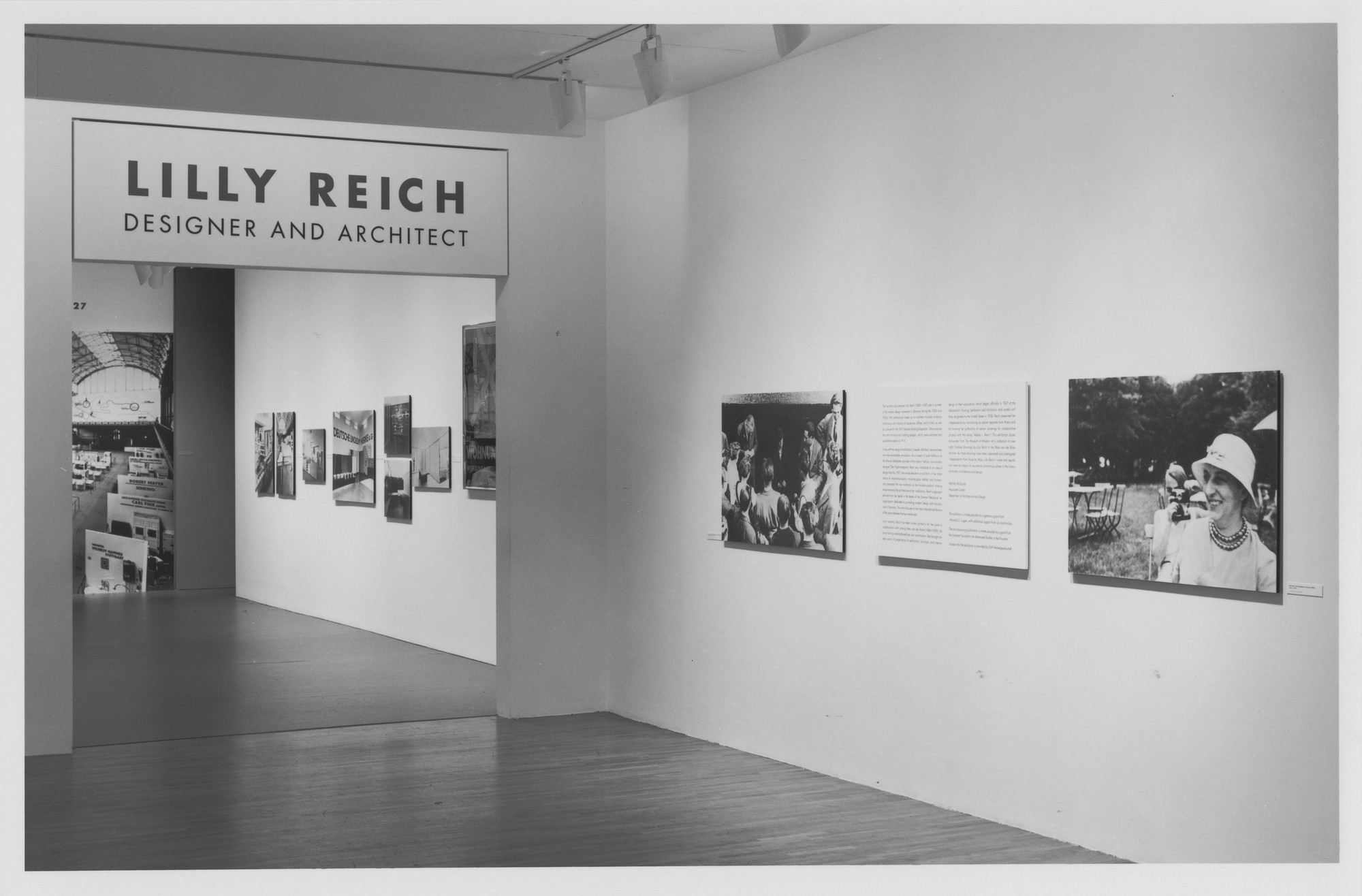 Installation view of the exhibition "Lilly Reich: Designer and ...