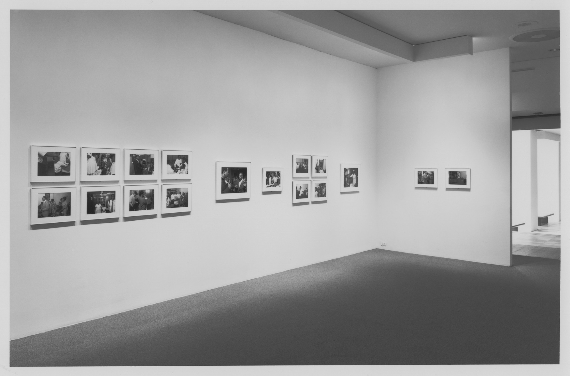 Installation view of the exhibition "Come Sunday: Photographs by Thomas ...