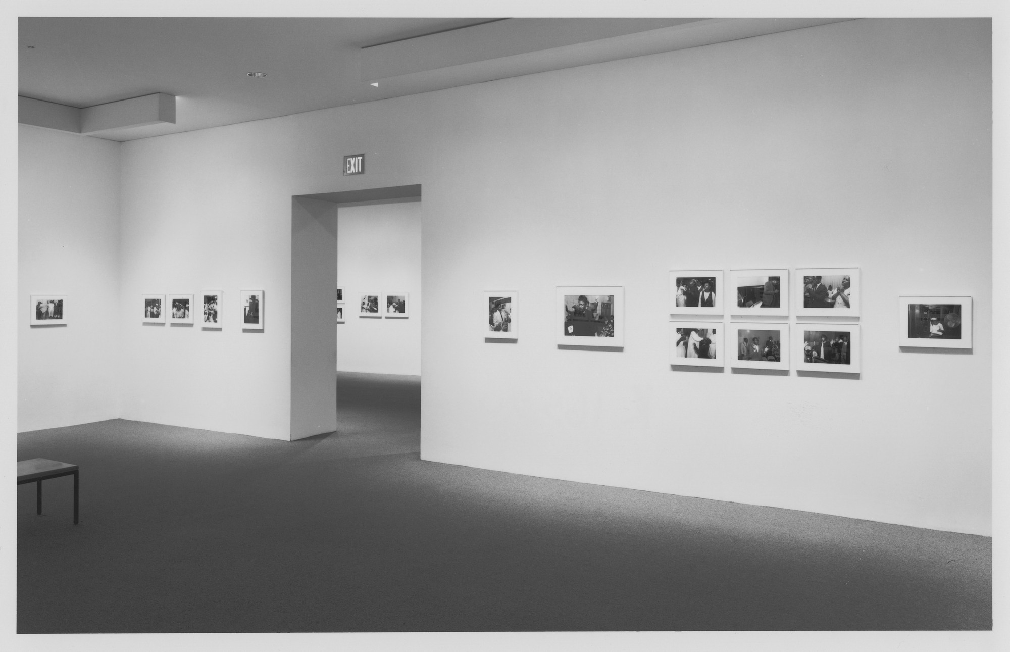 Installation view of the exhibition "Come Sunday: Photographs by Thomas ...