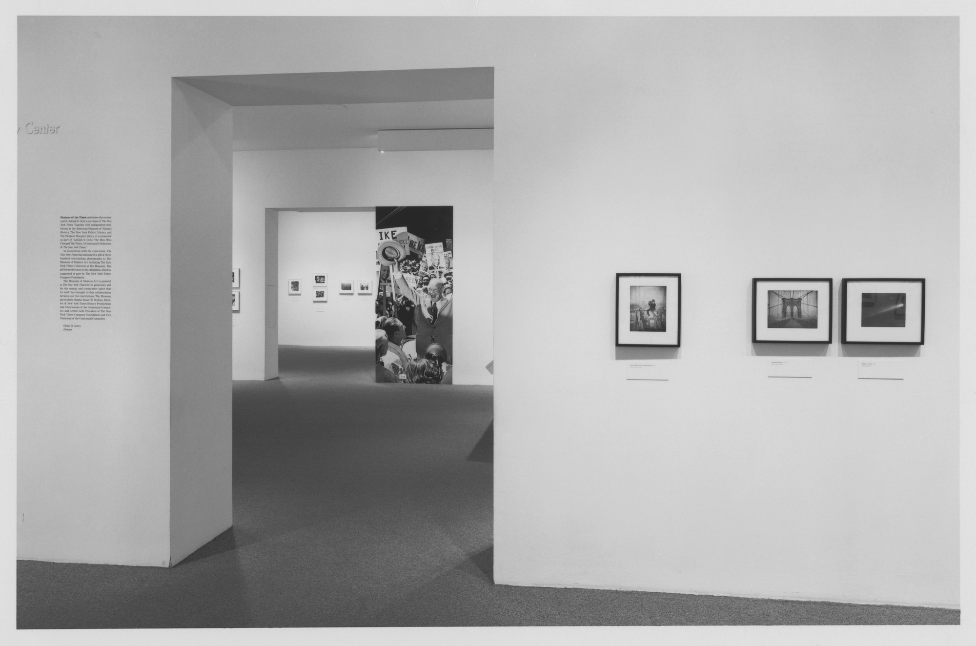 Installation view of the exhibition "Pictures of the Times: A Century ...