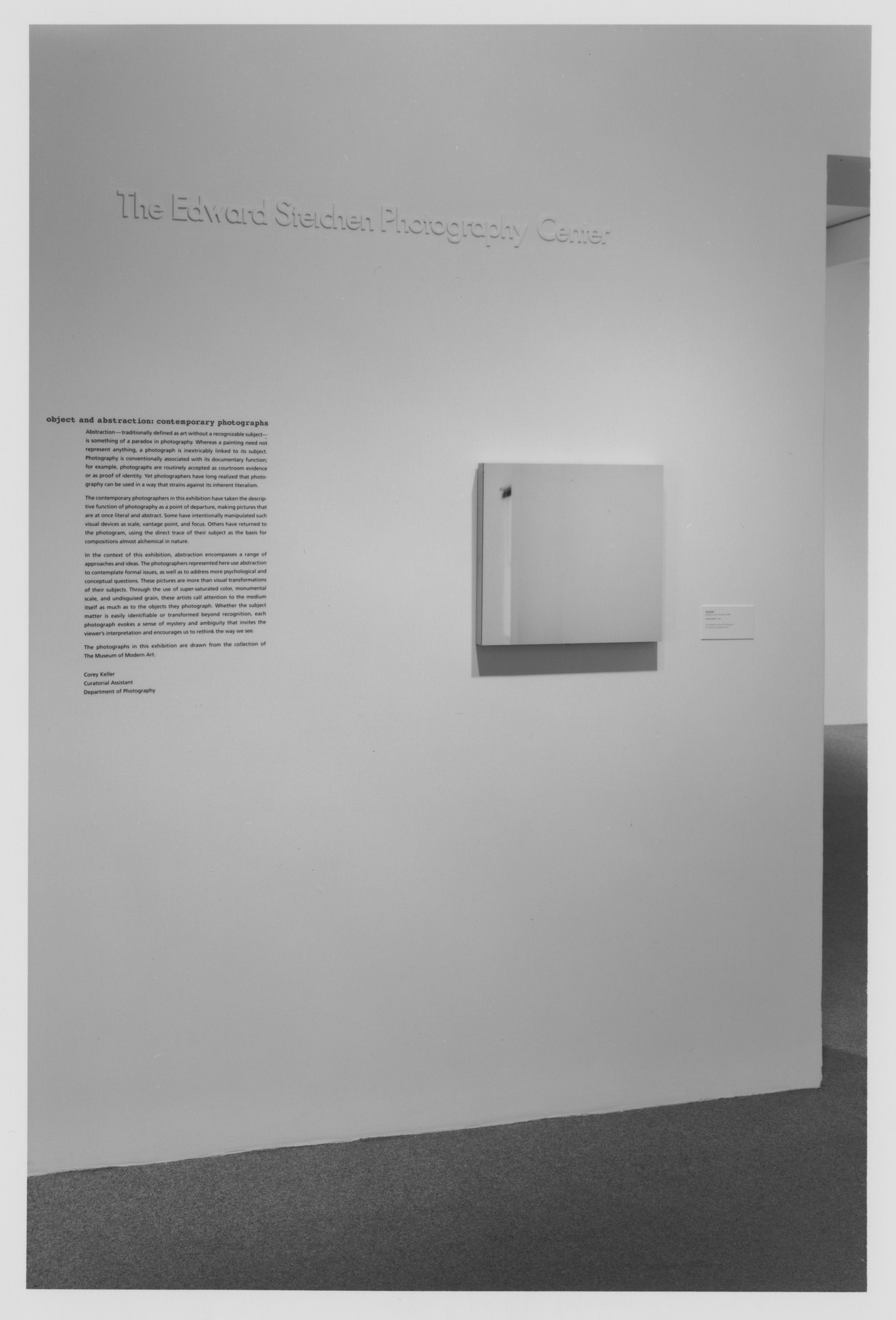 Installation view of the exhibition "Object and Abstraction ...
