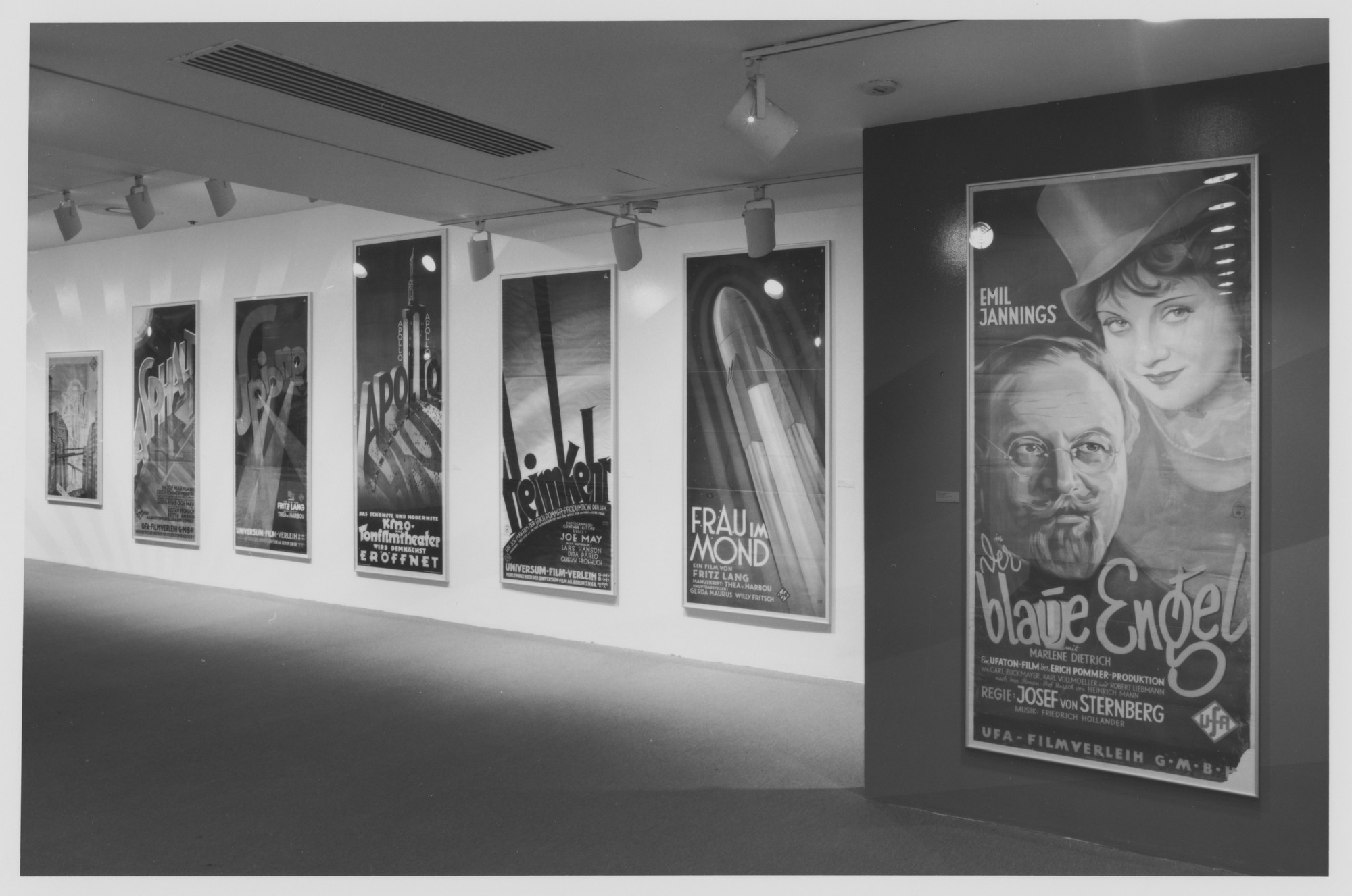 Installation view of the exhibition "UFA Film Posters, 1918 through ...