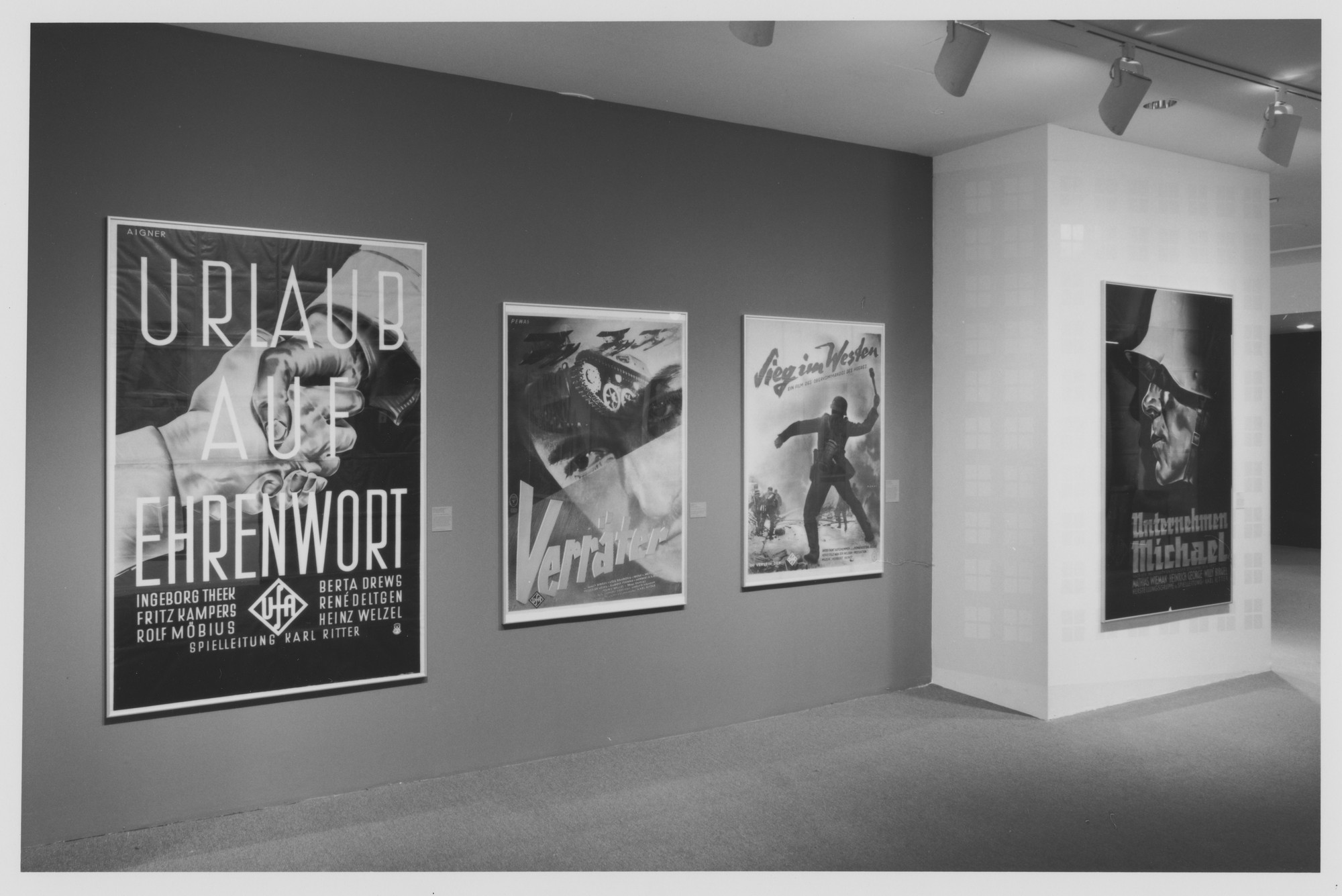 Installation view of the exhibition "UFA Film Posters, 1918 through ...