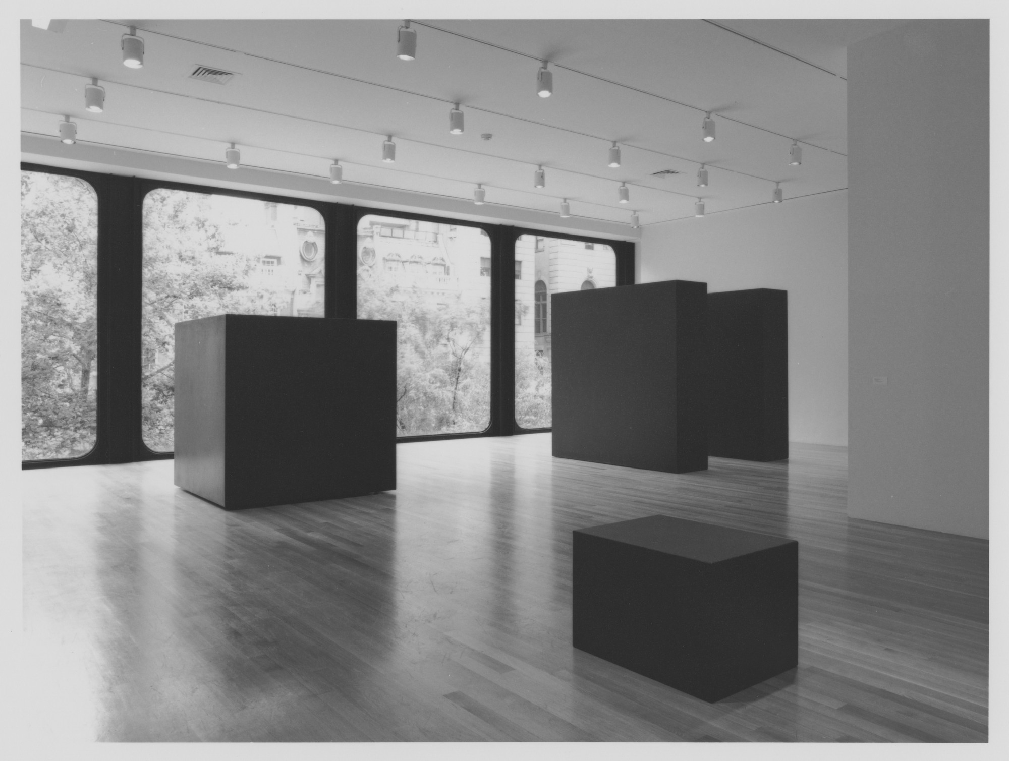 Installation view of the exhibition "Tony Smith " | MoMA