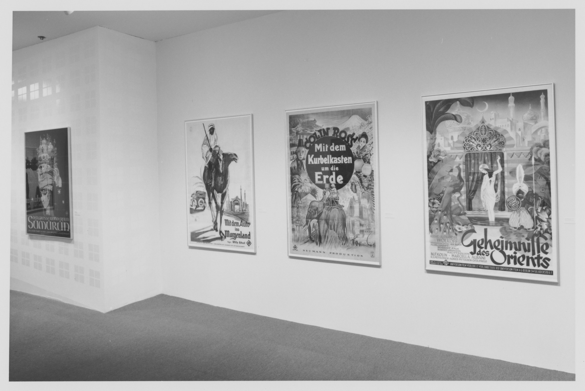 Installation view of the exhibition "UFA Film Posters, 1918 through ...