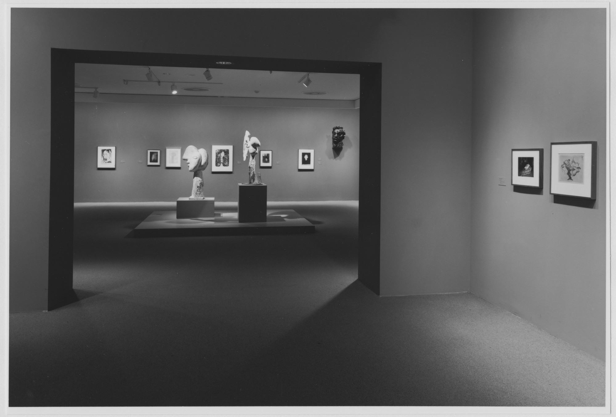 Installation view of the exhibition "Language of the Body, " in the ...