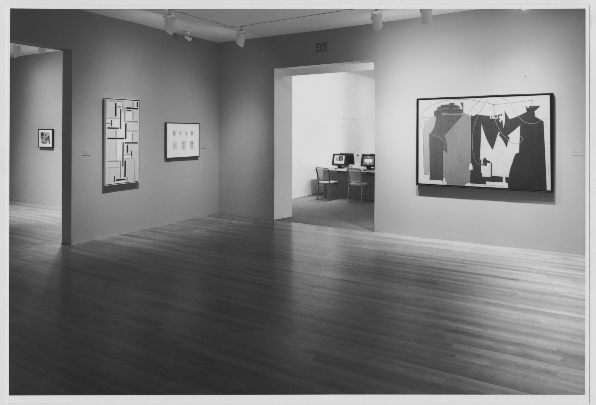 Installation view of the exhibition "Actors, Dancers, Bathers, " in the ...