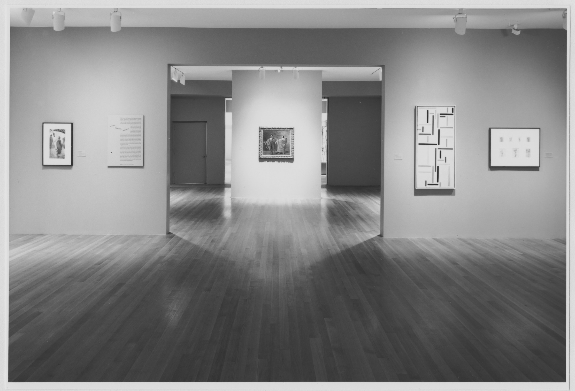 Installation view of the exhibition "Actors, Dancers, Bathers, " in the ...