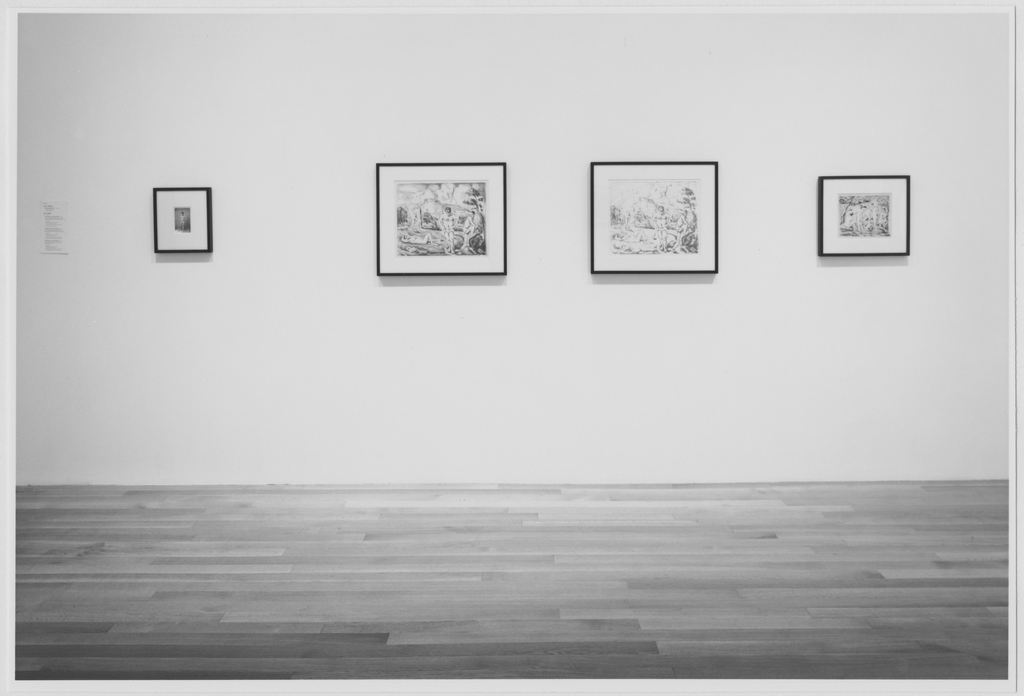 Installation view of the exhibition "Actors, Dancers, Bathers, " in the ...