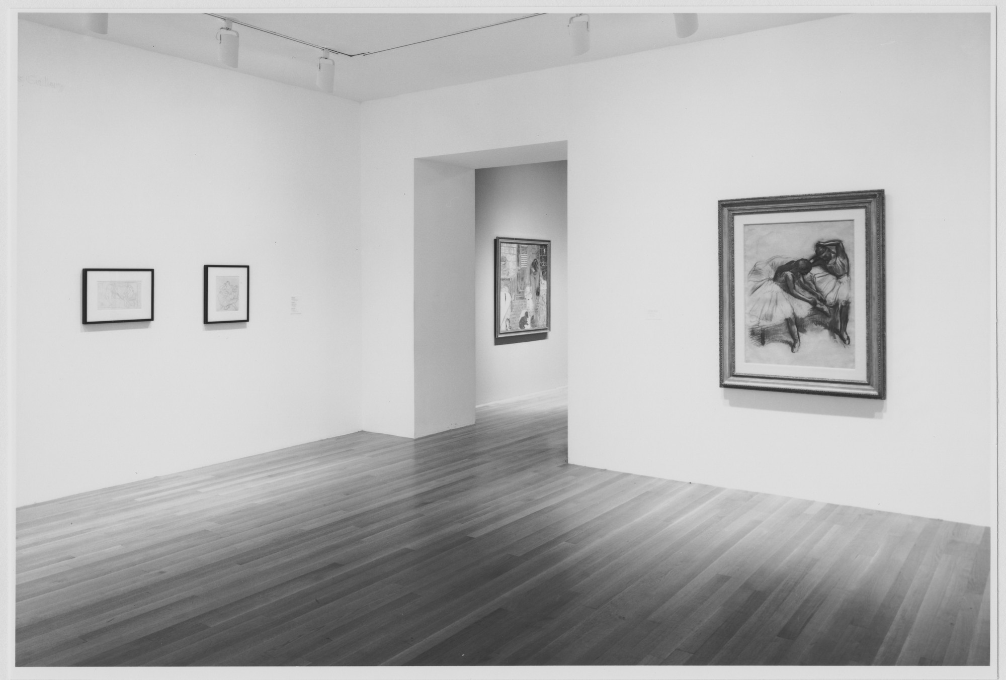 Installation view of the exhibition "Actors, Dancers, Bathers, " in the ...