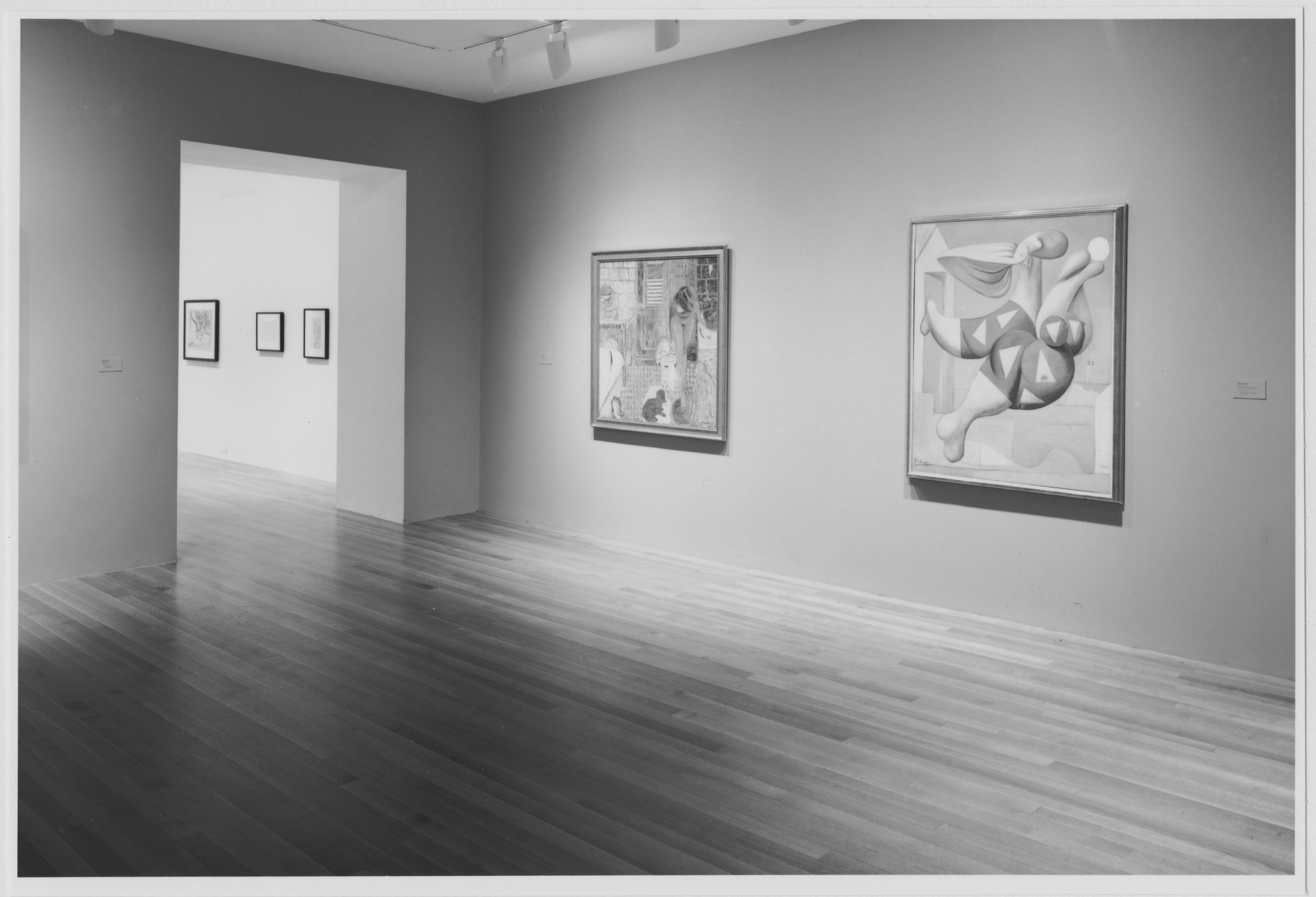 Installation view of the exhibition "Actors, Dancers, Bathers, " in the ...