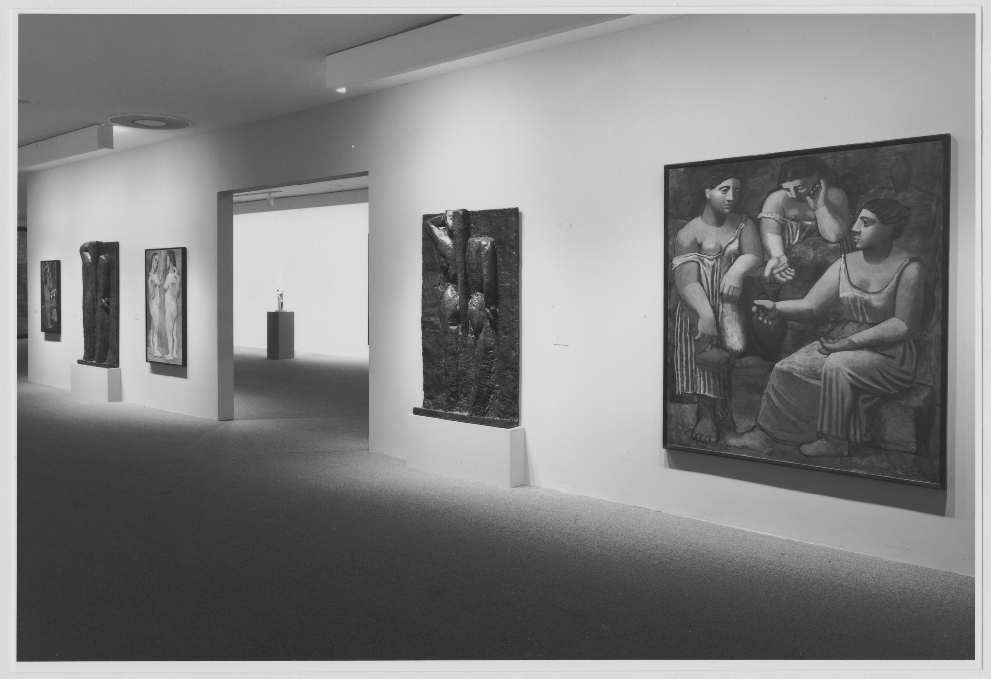 Installation view of the exhibition "Composing with the Figure, " in ...