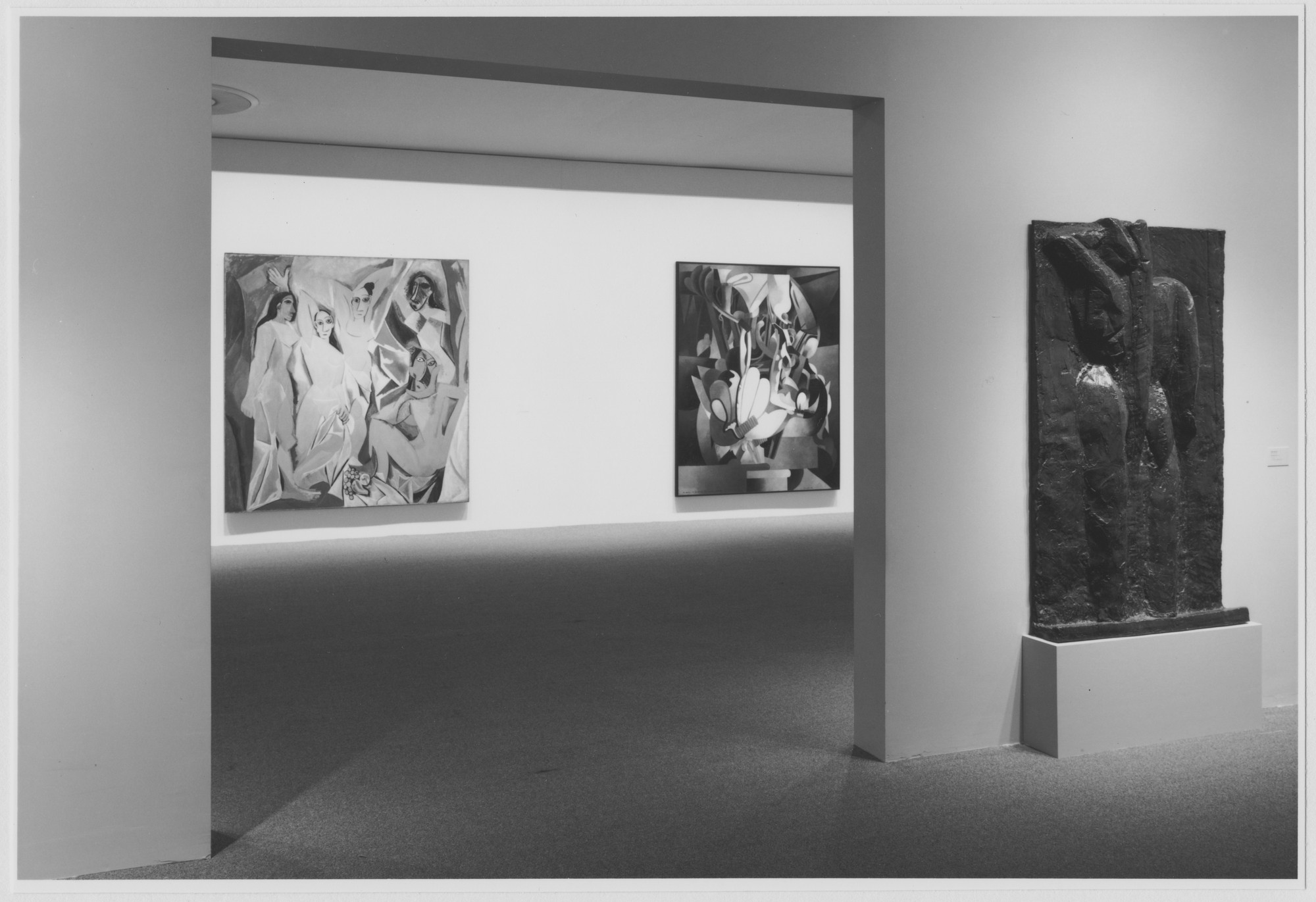 Installation view of the exhibition "Composing with the Figure, " in ...
