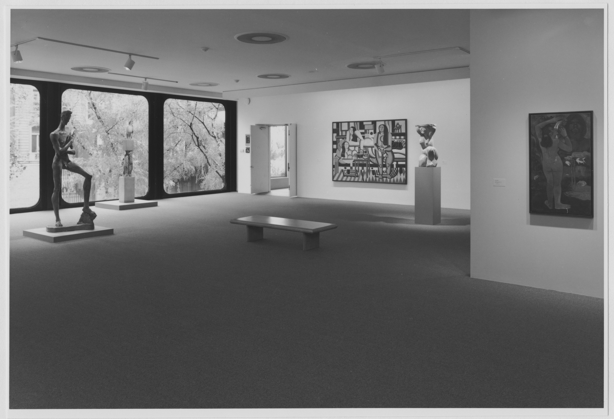Installation view of the exhibition "Composing with the Figure, " in ...