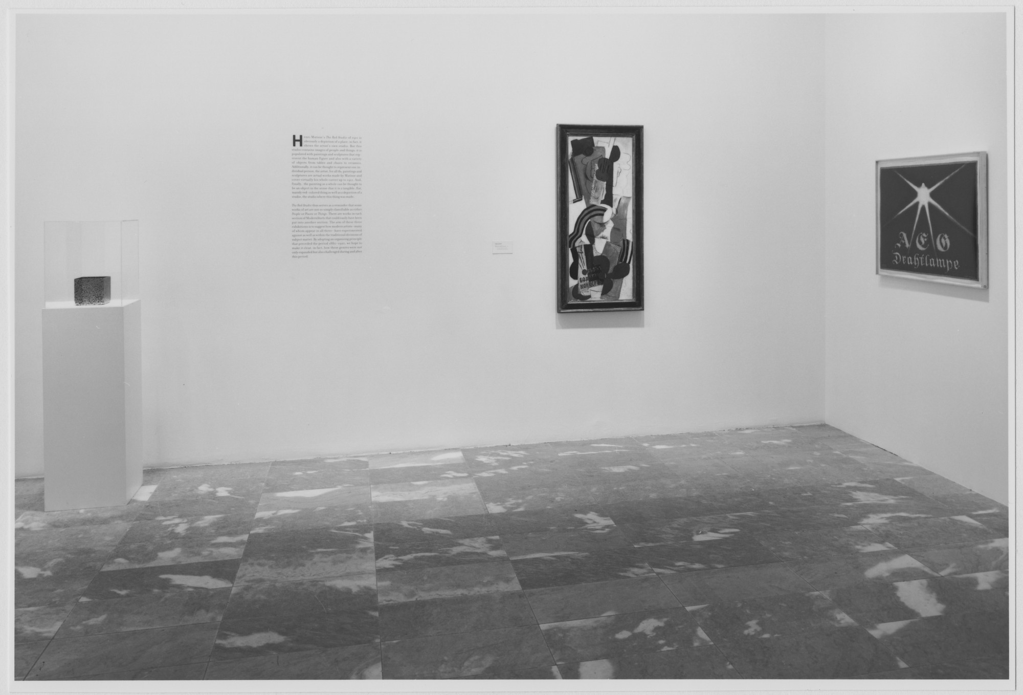 Installation view of the exhibition "Modern Starts: Things, " in the ...