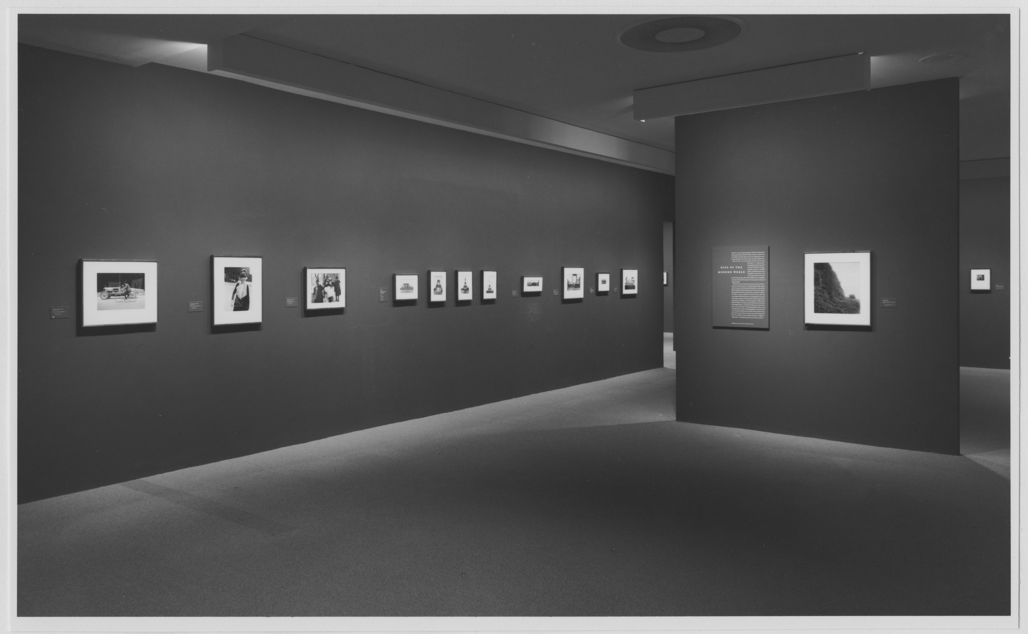 Installation view of the exhibition "Rise of the Modern World, " in the ...