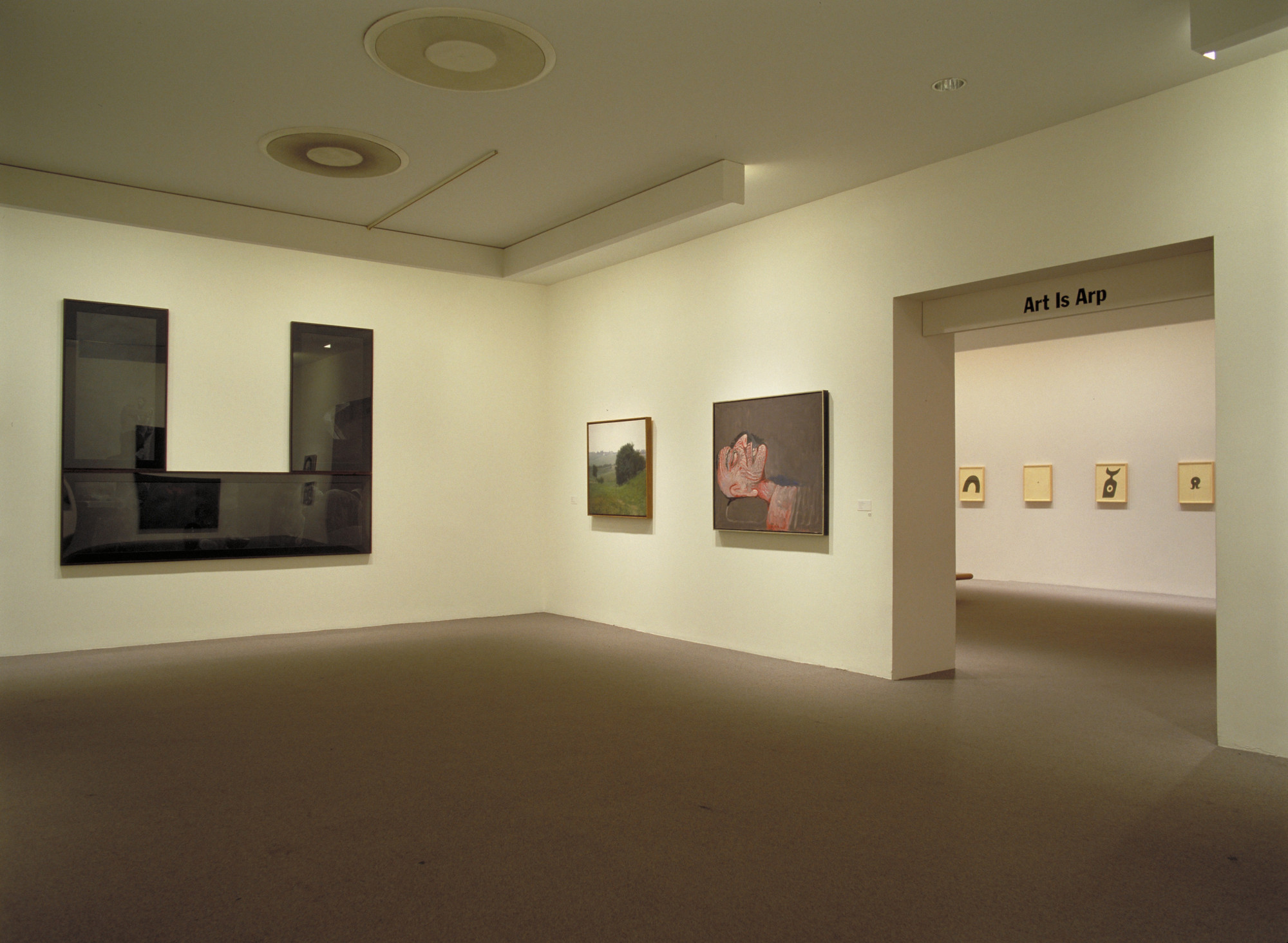 Installation view of the exhibition "Modern Art Despite Modernism," in ...